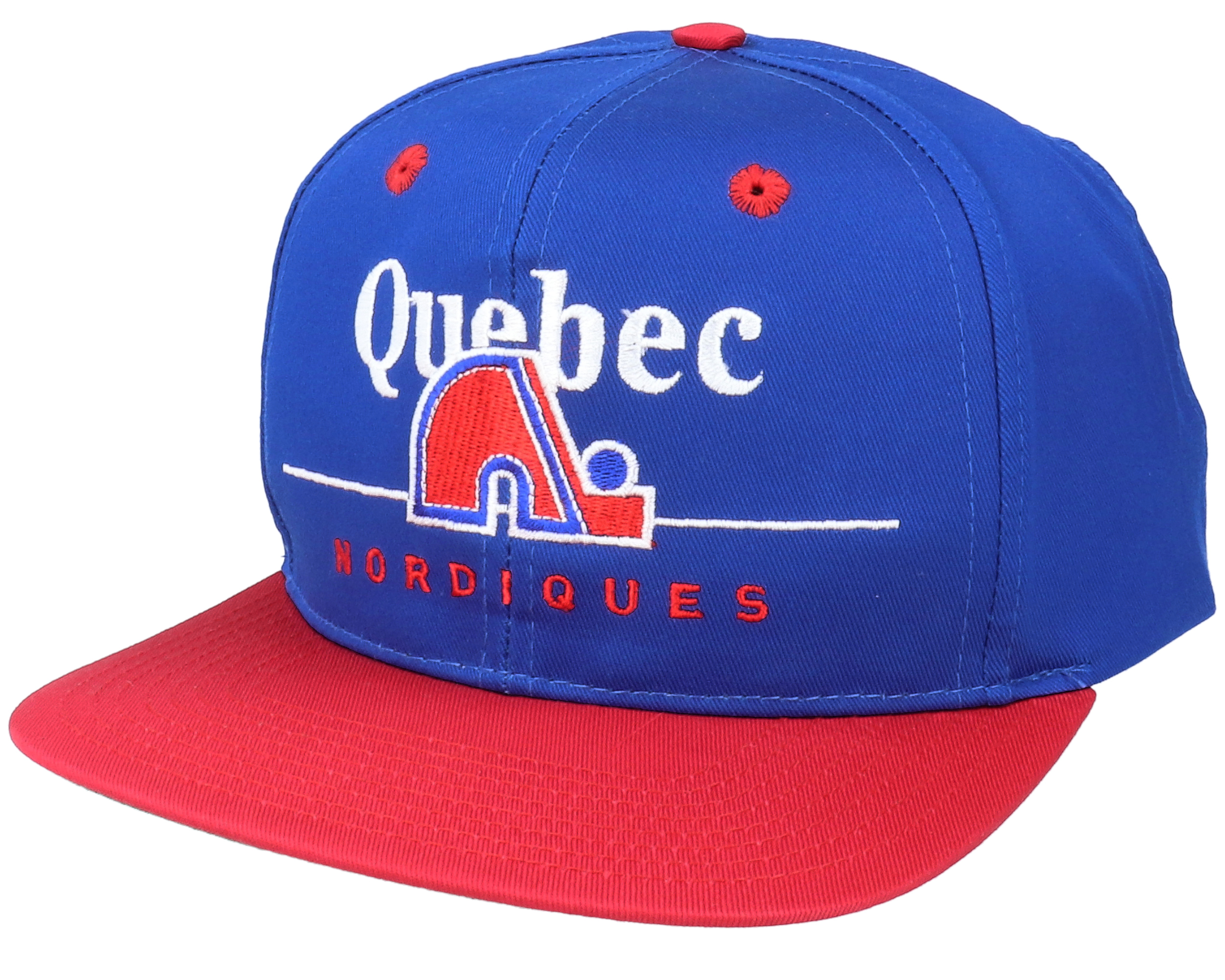 Quebec Nordiques Classic NHL Vintage Blue/Red Snapback - Twins ...