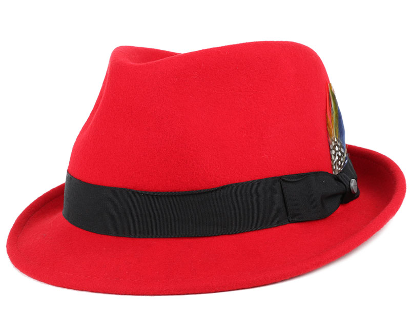 Trilby Woolfelt Red - Stetson hats - Hatstoreworld.com
