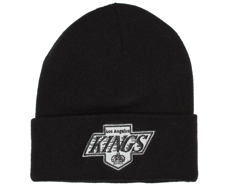 LA Kings Black Logo Beanie - Mitchell & Ness beanies - Hatstoreworld.com