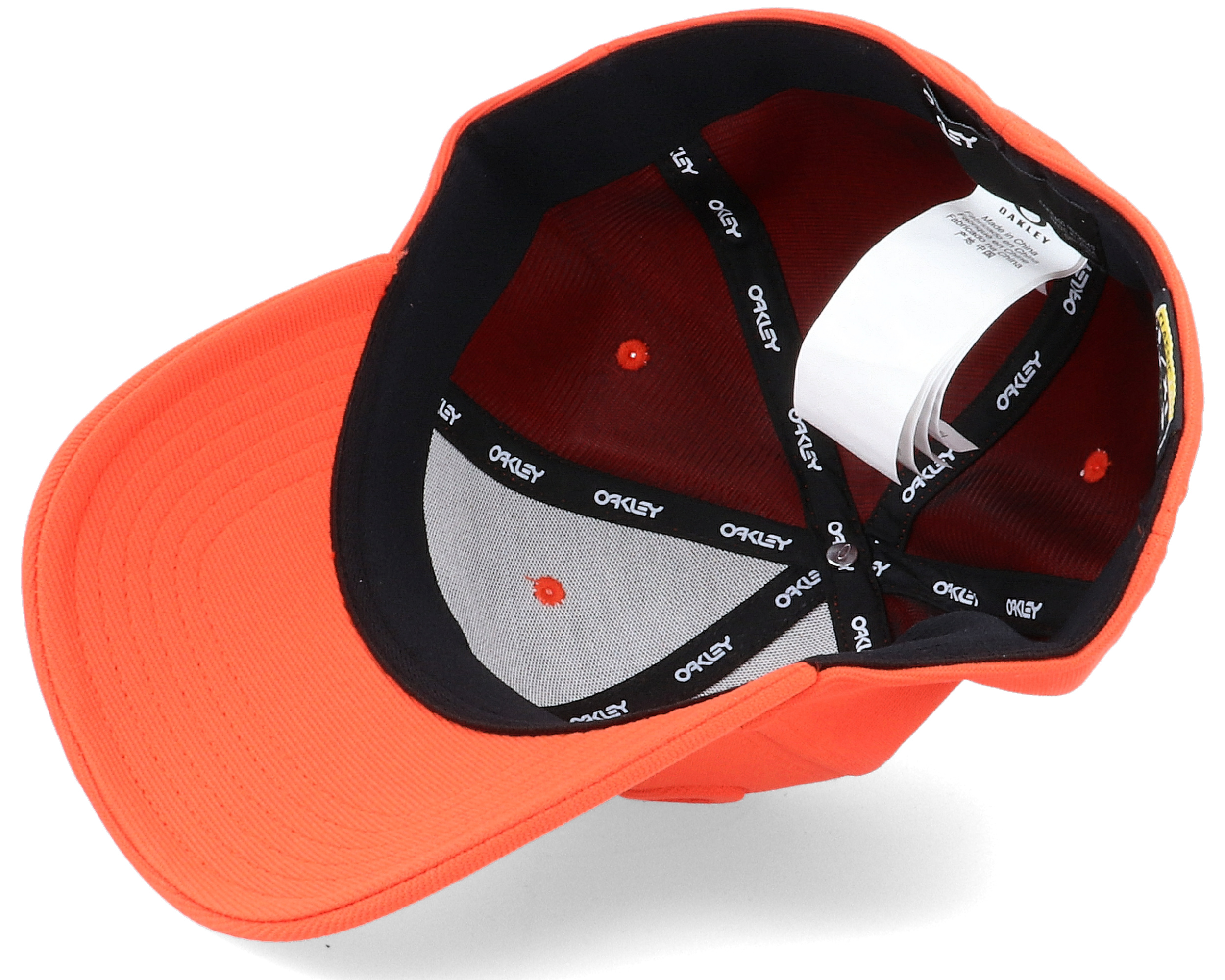 6-Panel Stretch Hat Embossed Energetic Orange Flexfit - Oakley caps ...