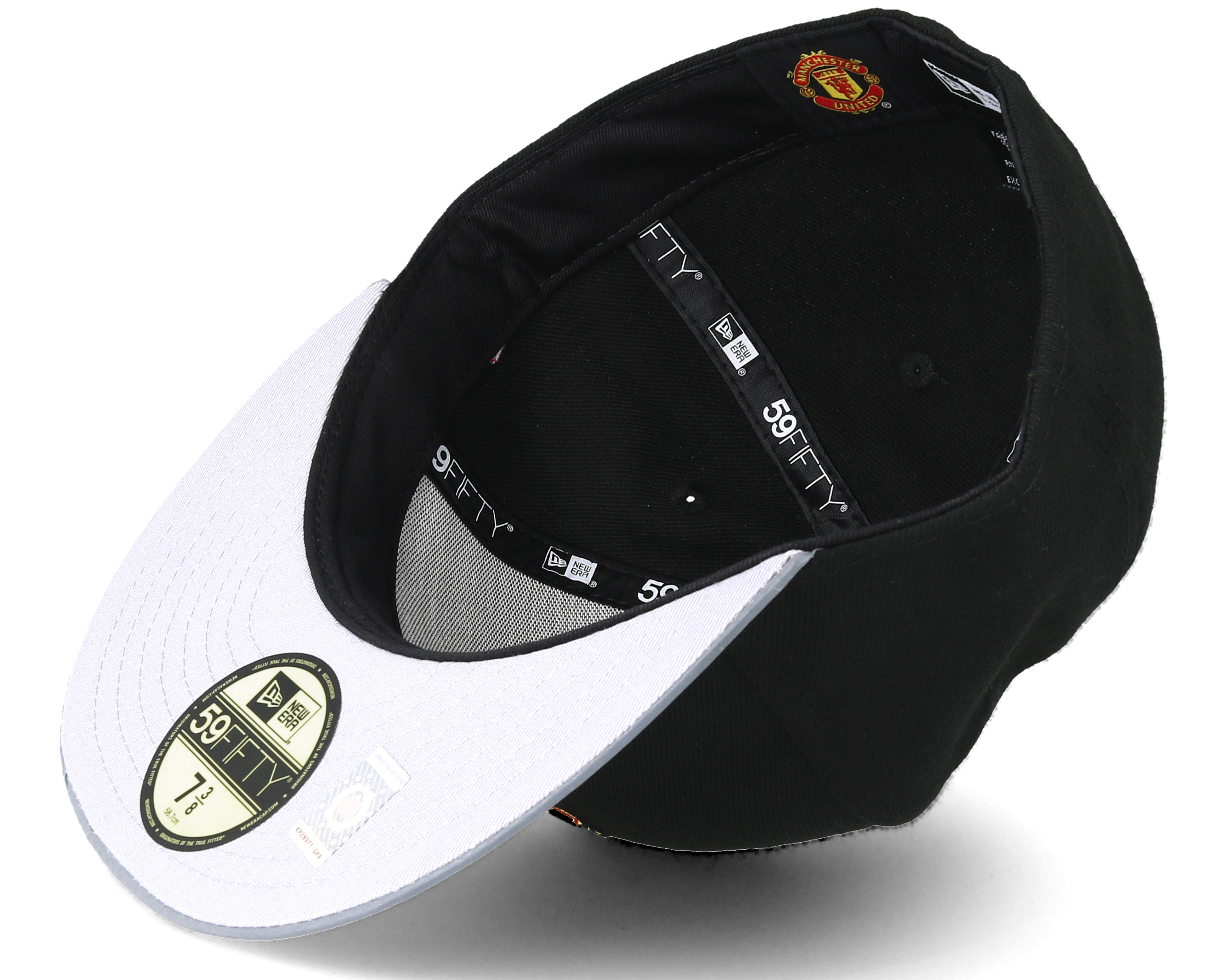 Manchester United Reflective Visor 59Fifty Black Fitted - New Era caps ...