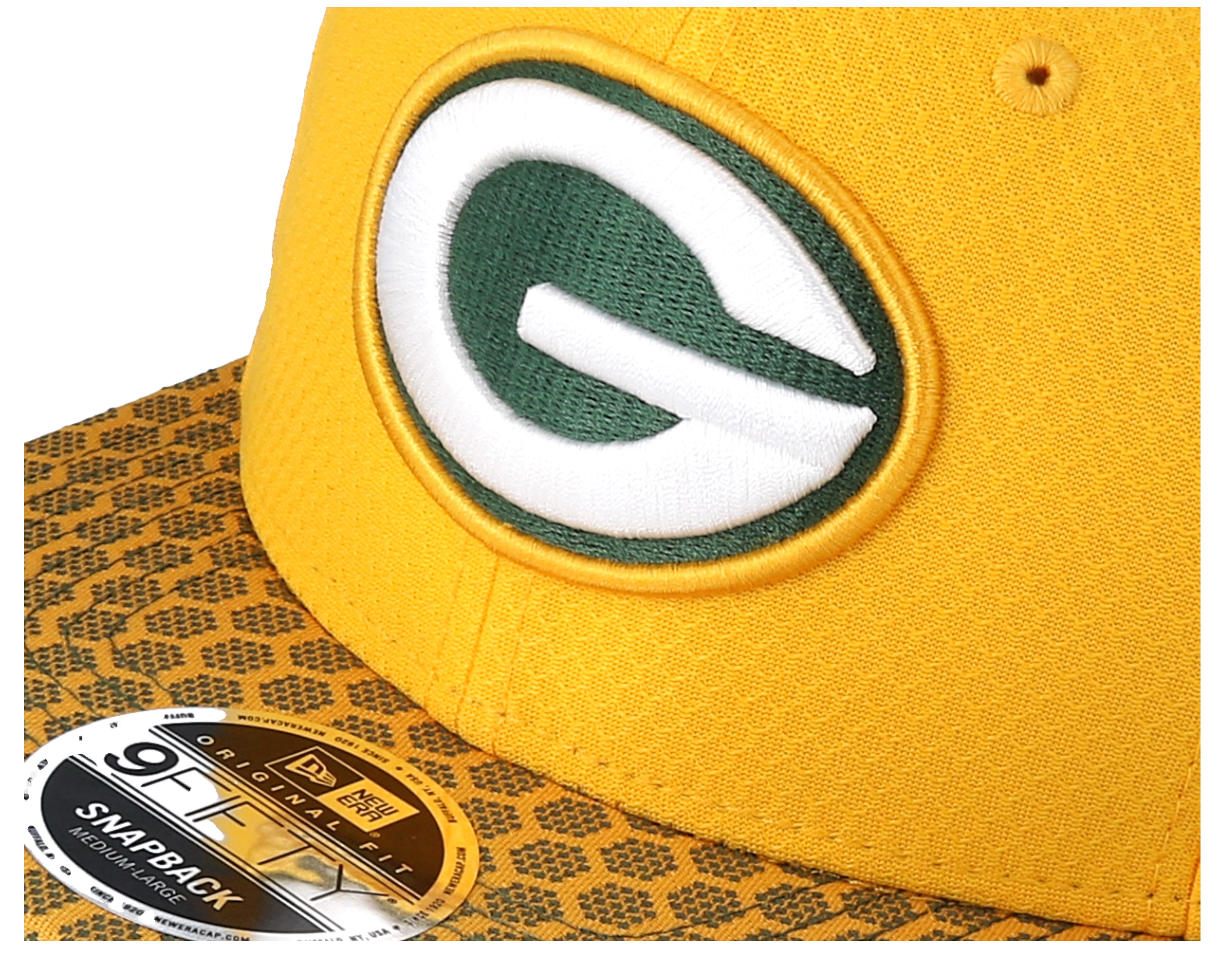 Green Bay Packers Sideline 9Fifty Yellow Snapback - New Era caps ...