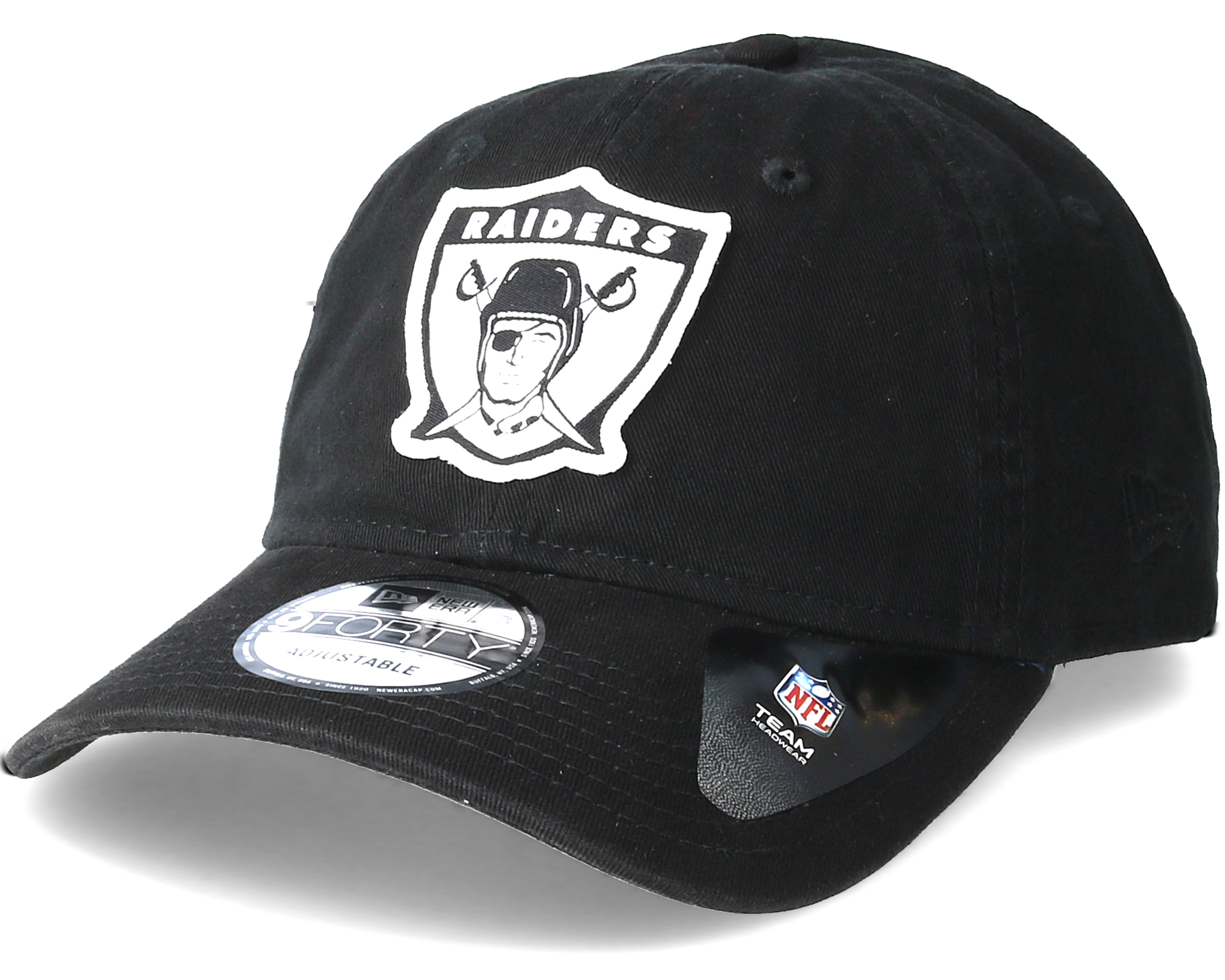 Oakland Raiders Patch 9Forty Black Adjustable - New Era caps ...