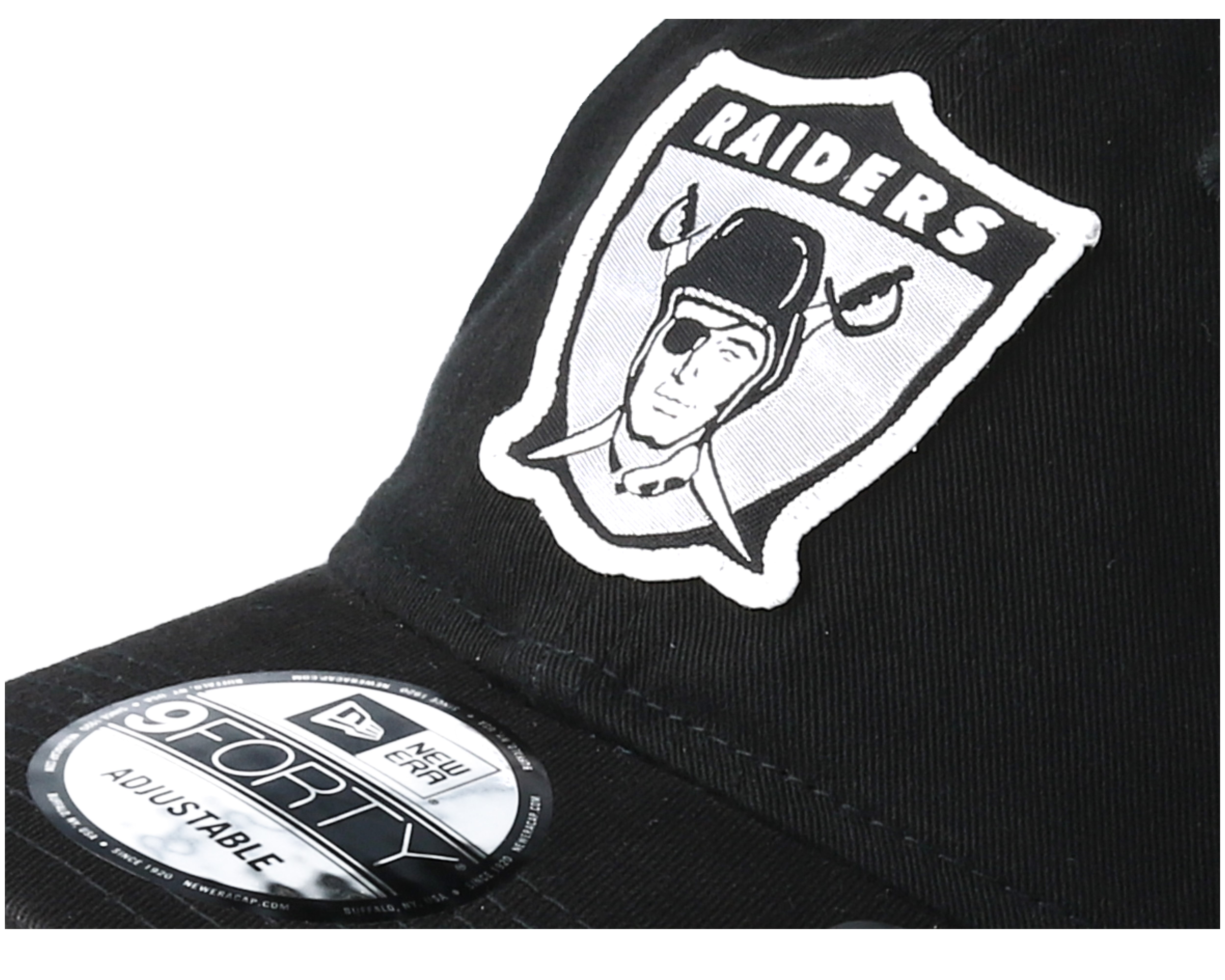 Oakland Raiders Patch 9Forty Black Adjustable - New Era caps ...