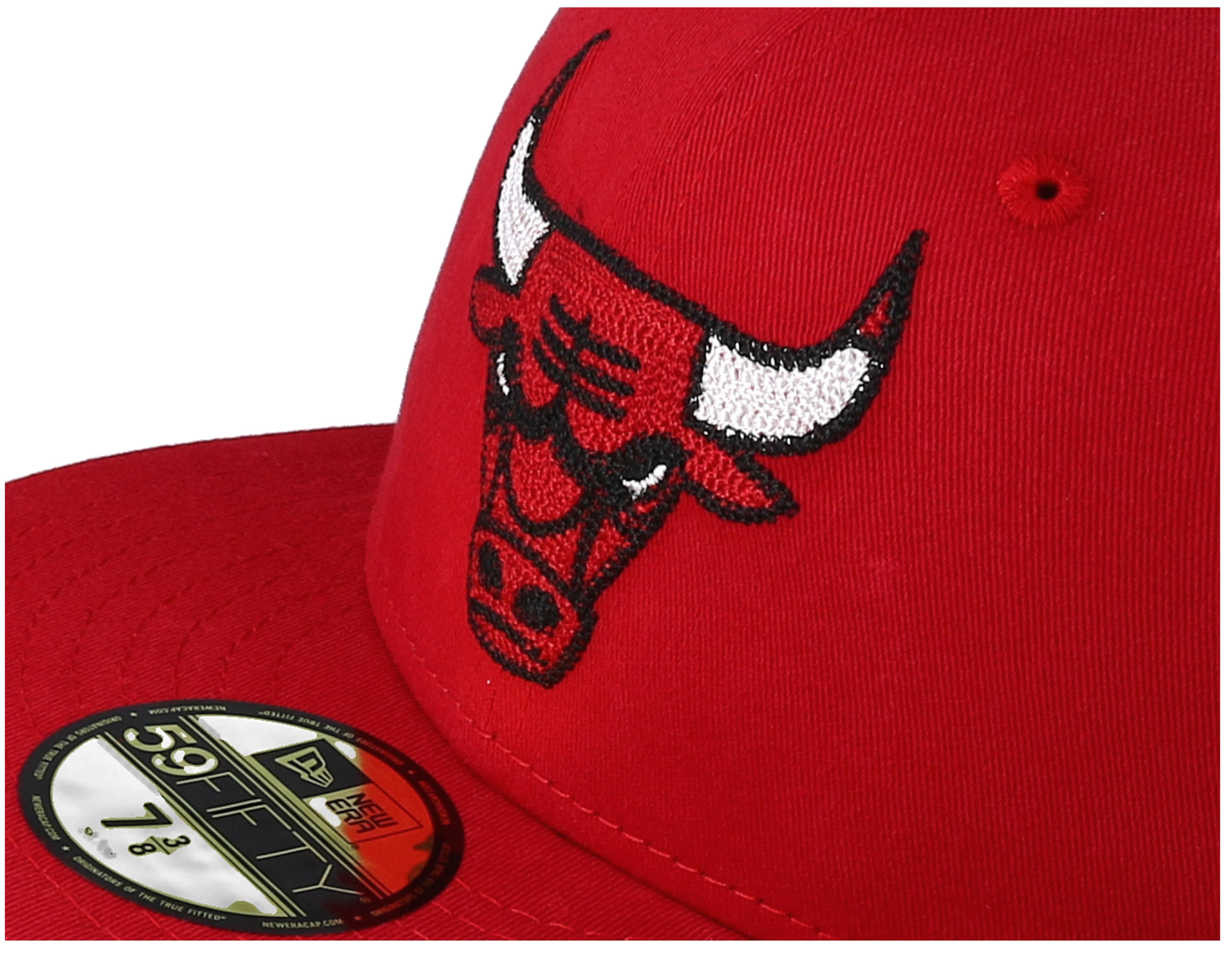 Chicago Bulls Chainstitch 59Fifty Scarlet Fitted - New Era caps ...