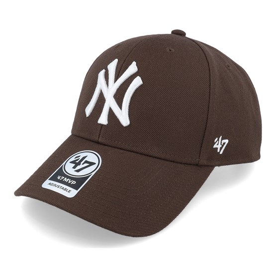 New York Yankees Mvp Brown Adjustable - 47 Brand caps - Hatstoreworld.com