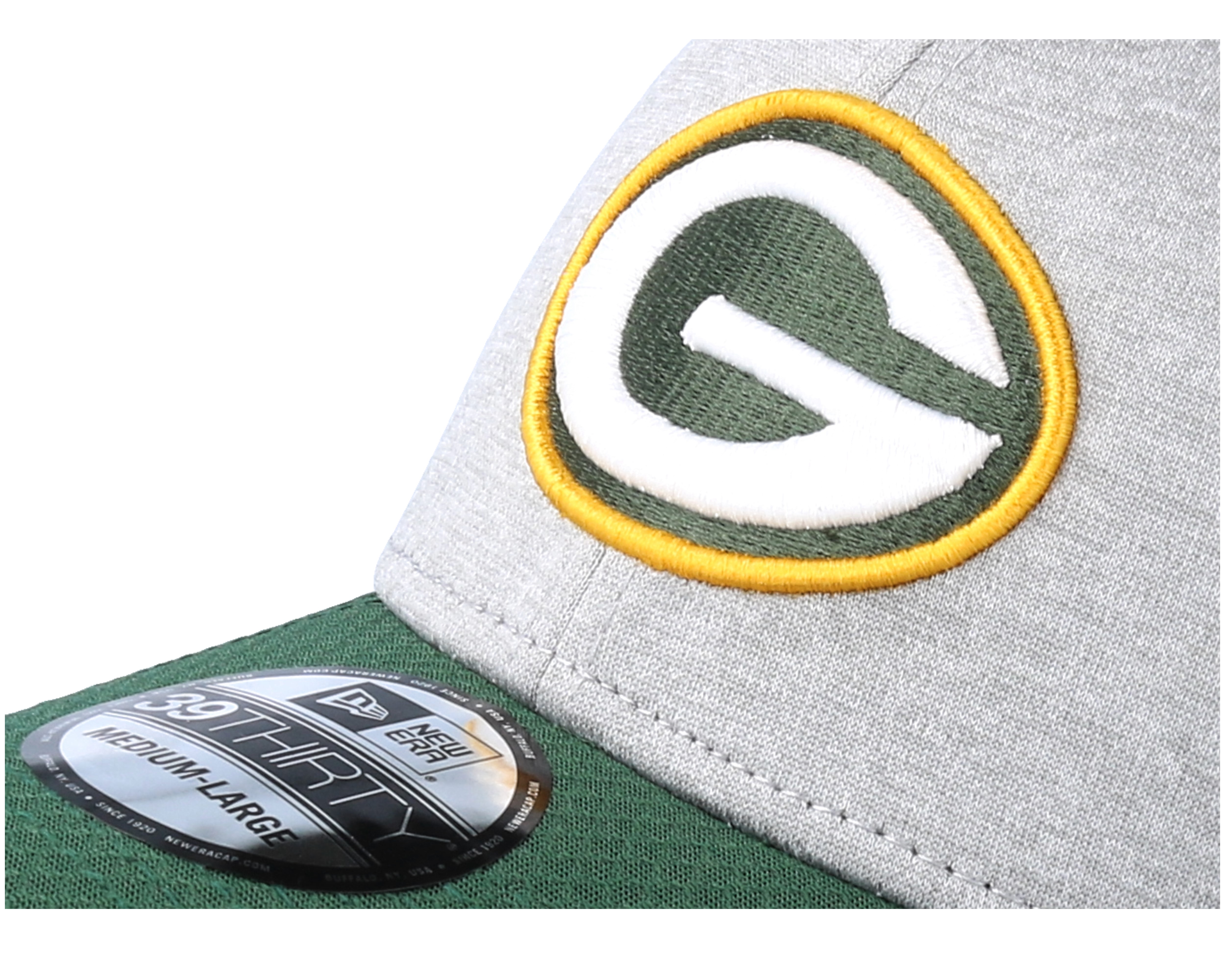 Green Bay Packers Jersey Hex 39Thirty Grey/Green Flexfit - New Era caps ...