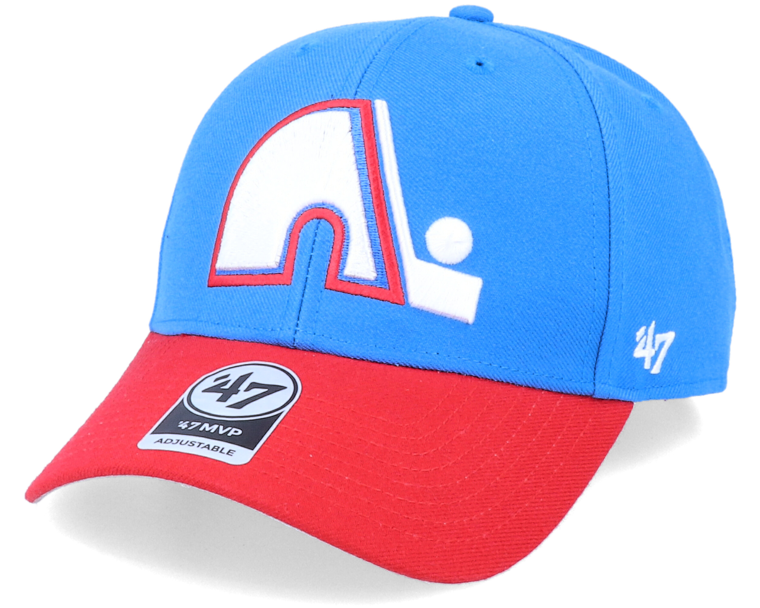 Quebec Nordiques Mvp Two Tone Vintage Blue Raz/Red Adjustable - 47 ...