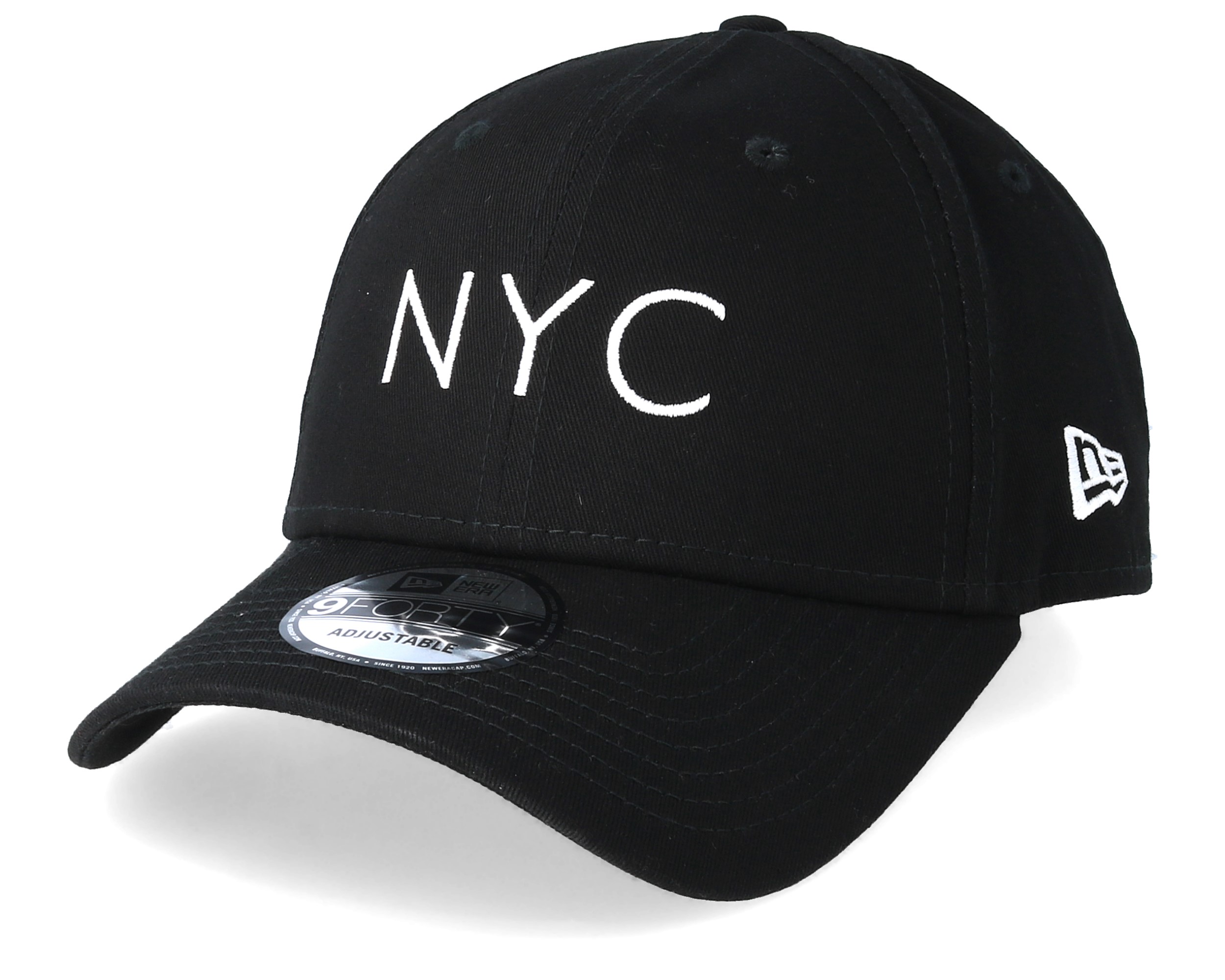 NYC Essential 9Forty Black Adjustable - New Era caps - Hatstoreworld.com