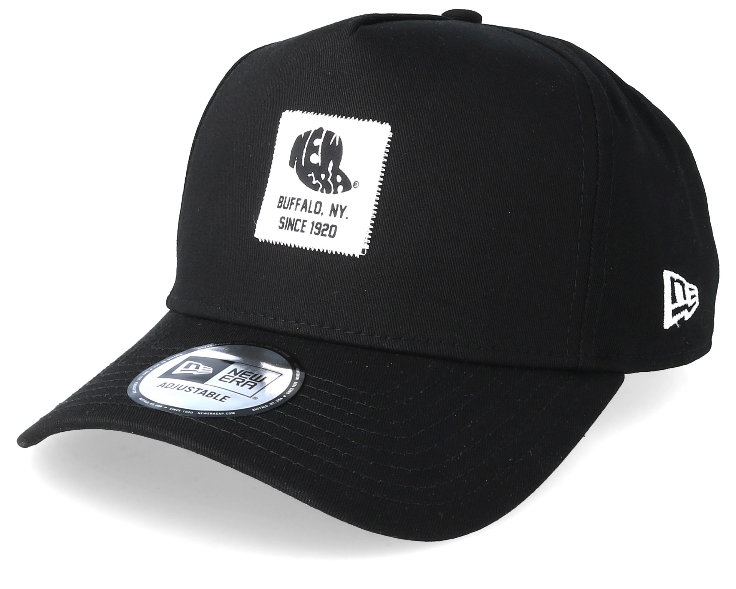 Ne Patch A-Frame Black/White Adjustable - New Era caps - Hatstoreworld.com