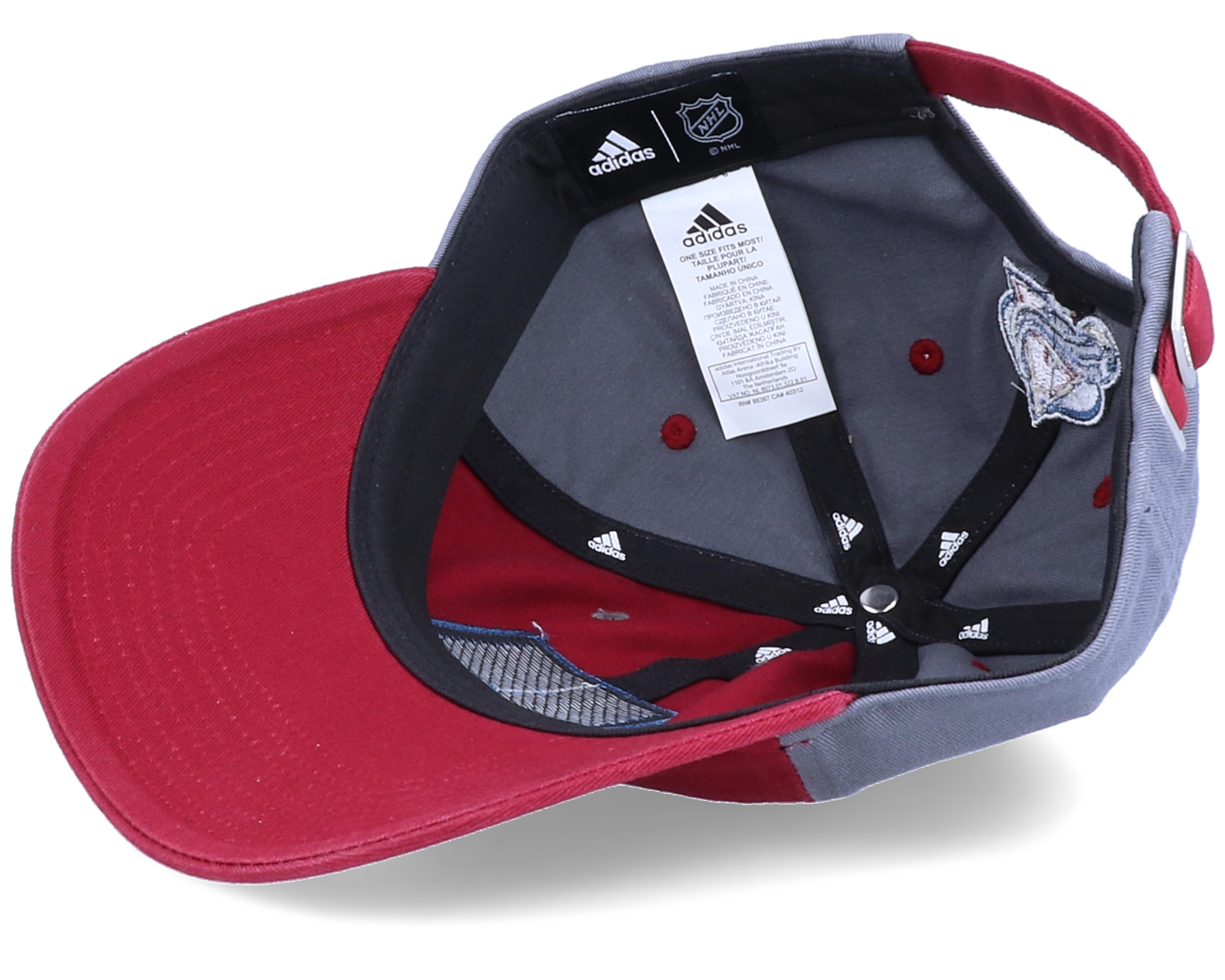 Colorado Avalanche Cotton Slouch Burgundy/Grey Adjustable - Adidas caps ...