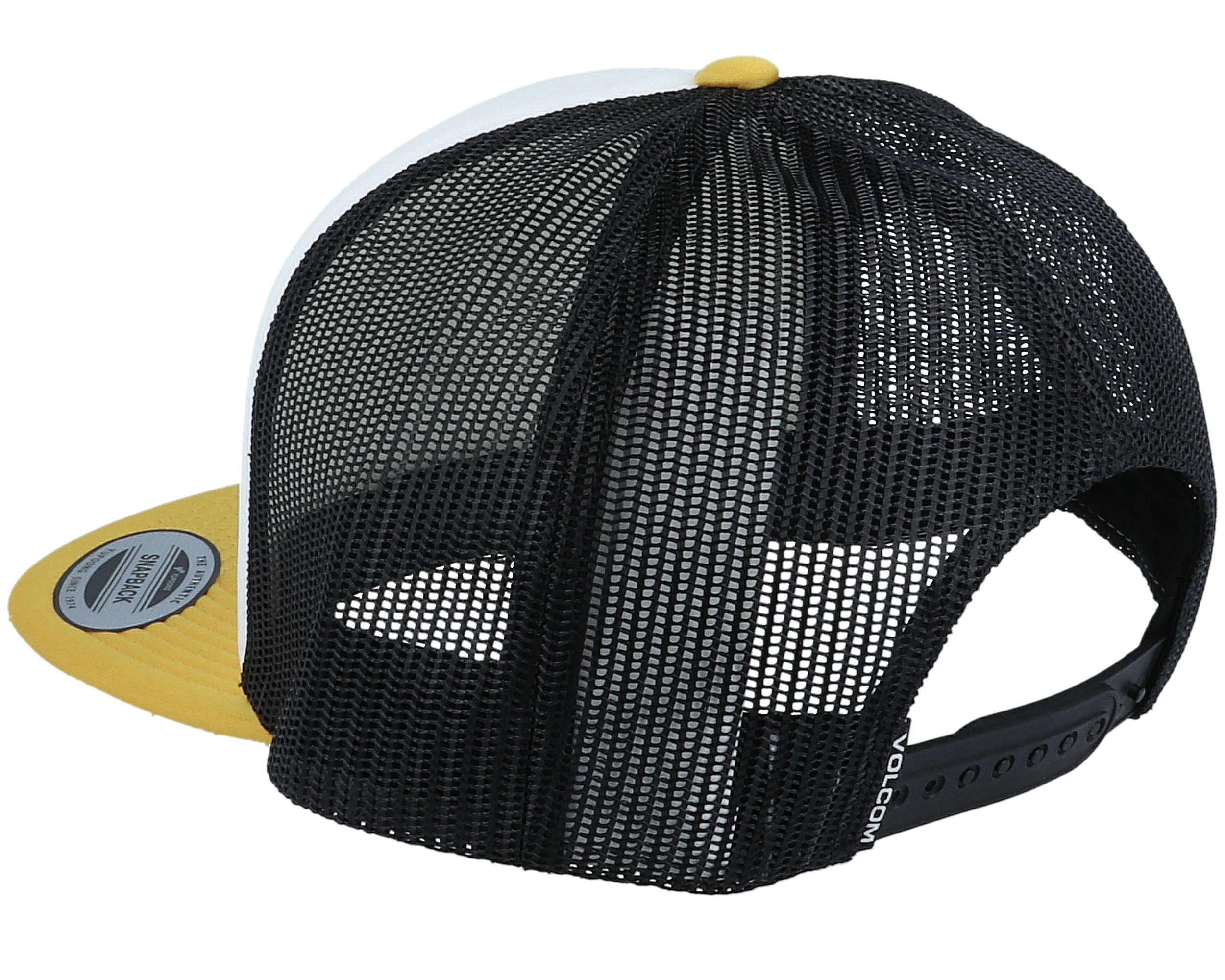 Full Frontal Cheese White/Black/Gold Trucker - Volcom caps ...