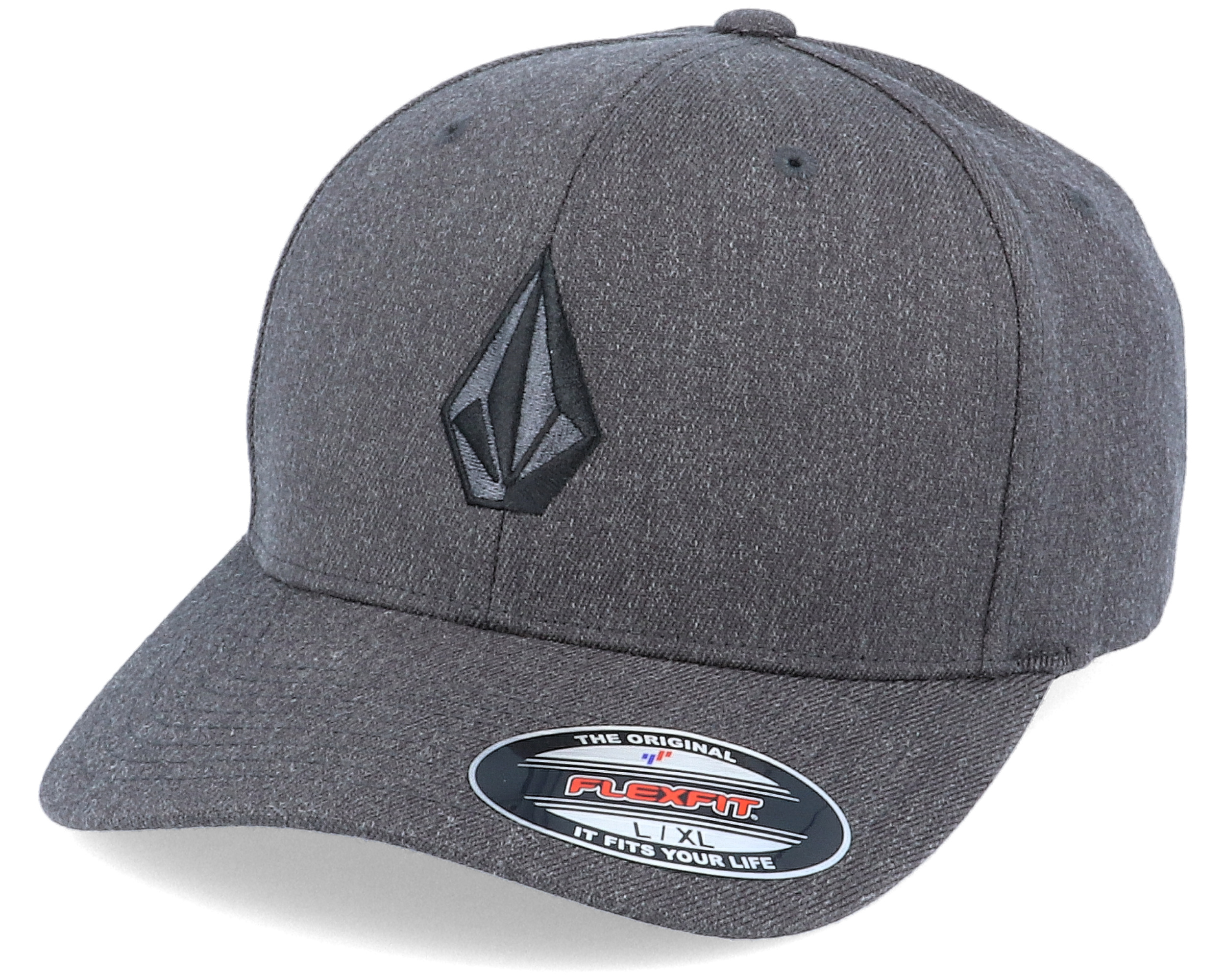 Full Stone Xfit Dark Charcoal Flexfit - Volcom caps - Hatstoreworld.com