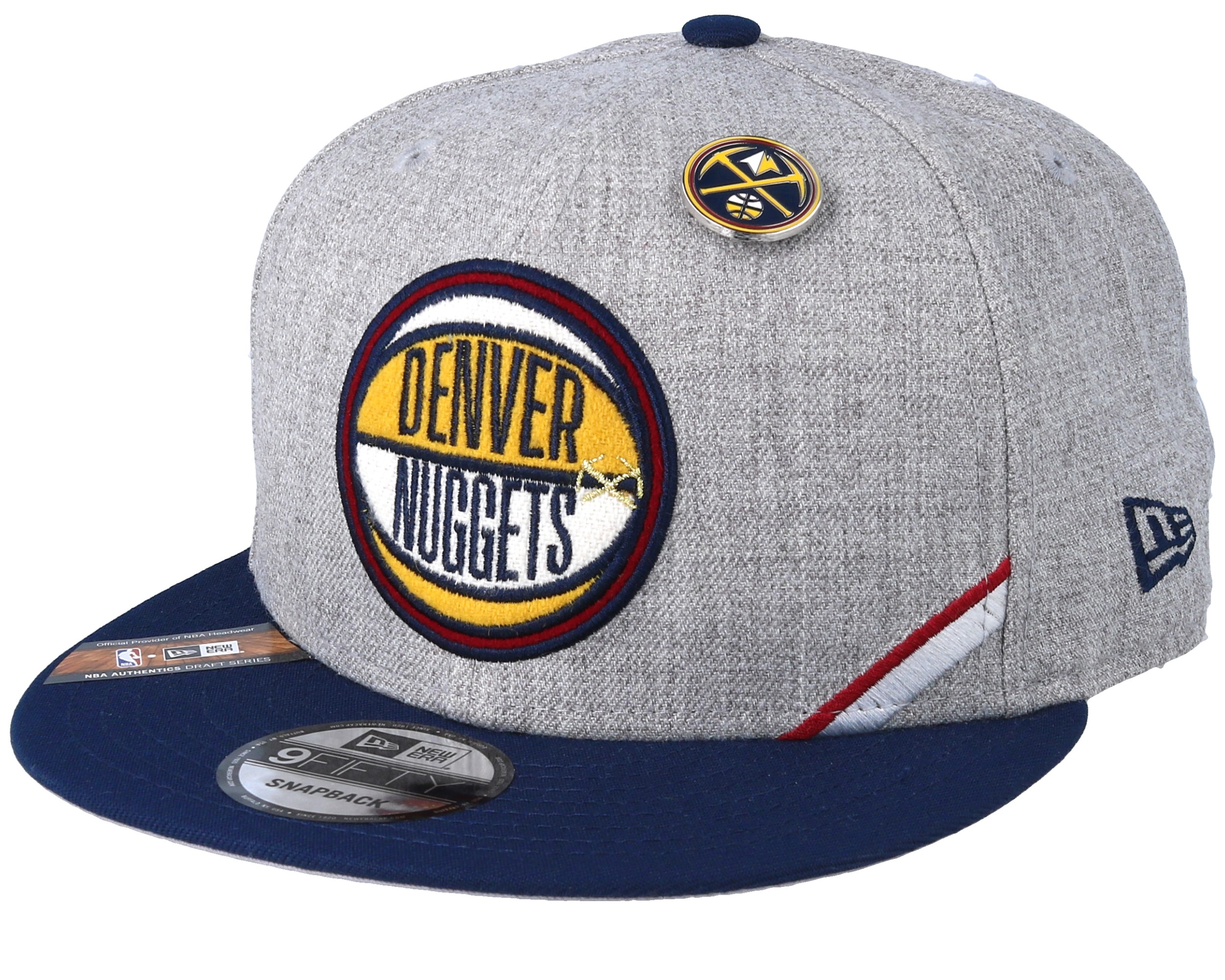 Denver Nuggets 19 NBA 9Fifty Draft Heather Grey/Navy Snapback - New Era ...
