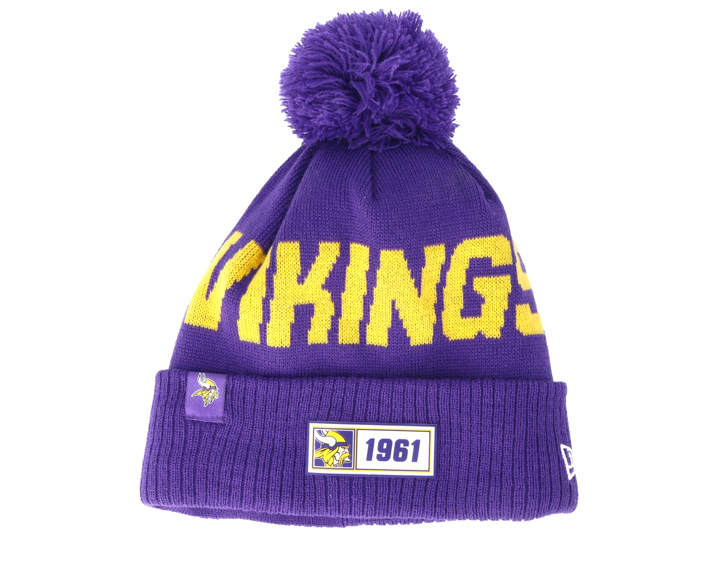 Minnesota Vikings On Field 19 Sport Knit Purple/Yellow Pom - New Era ...