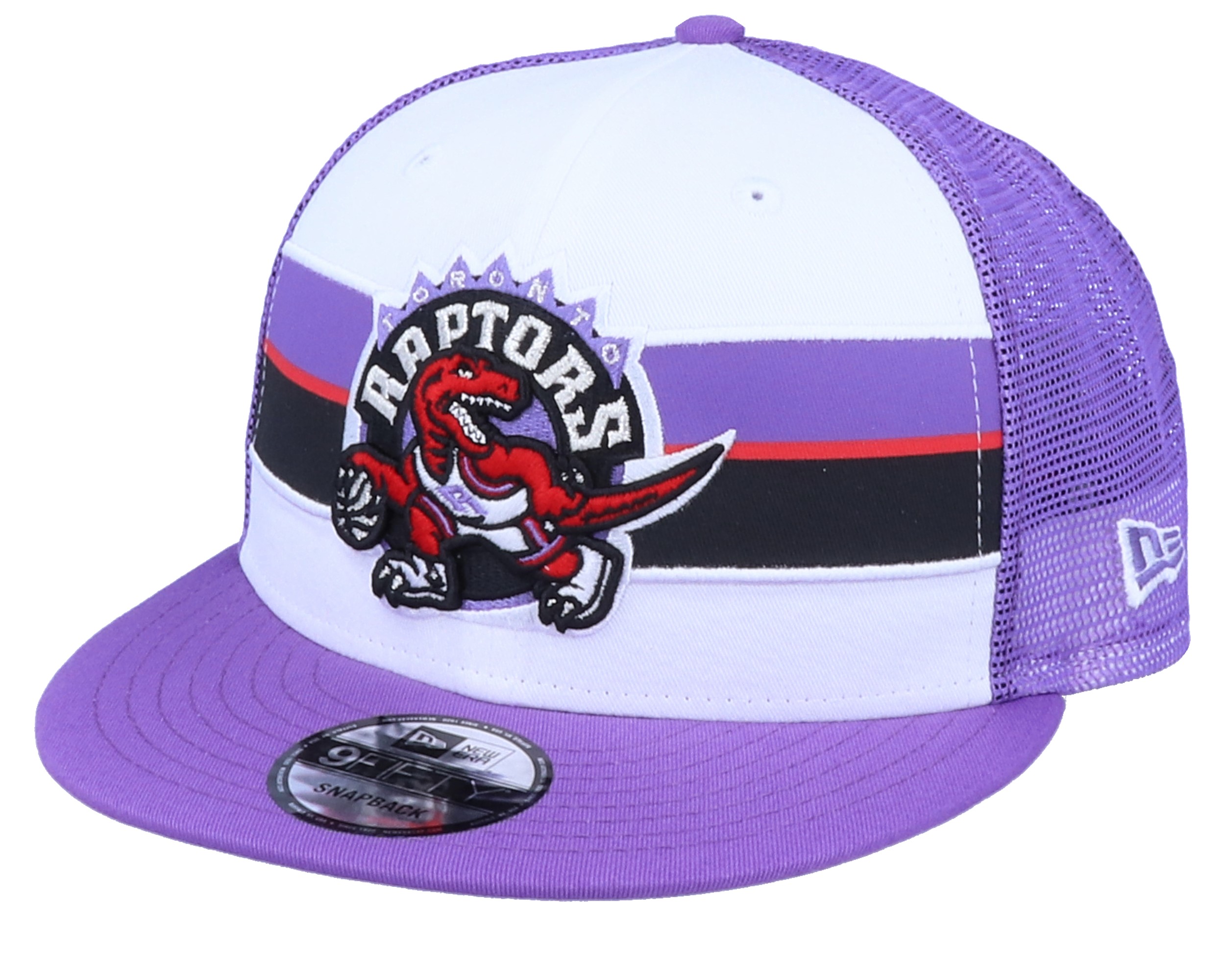 Toronto Raptors Stripe 9Fifty White/Purple Trucker - New Era caps ...