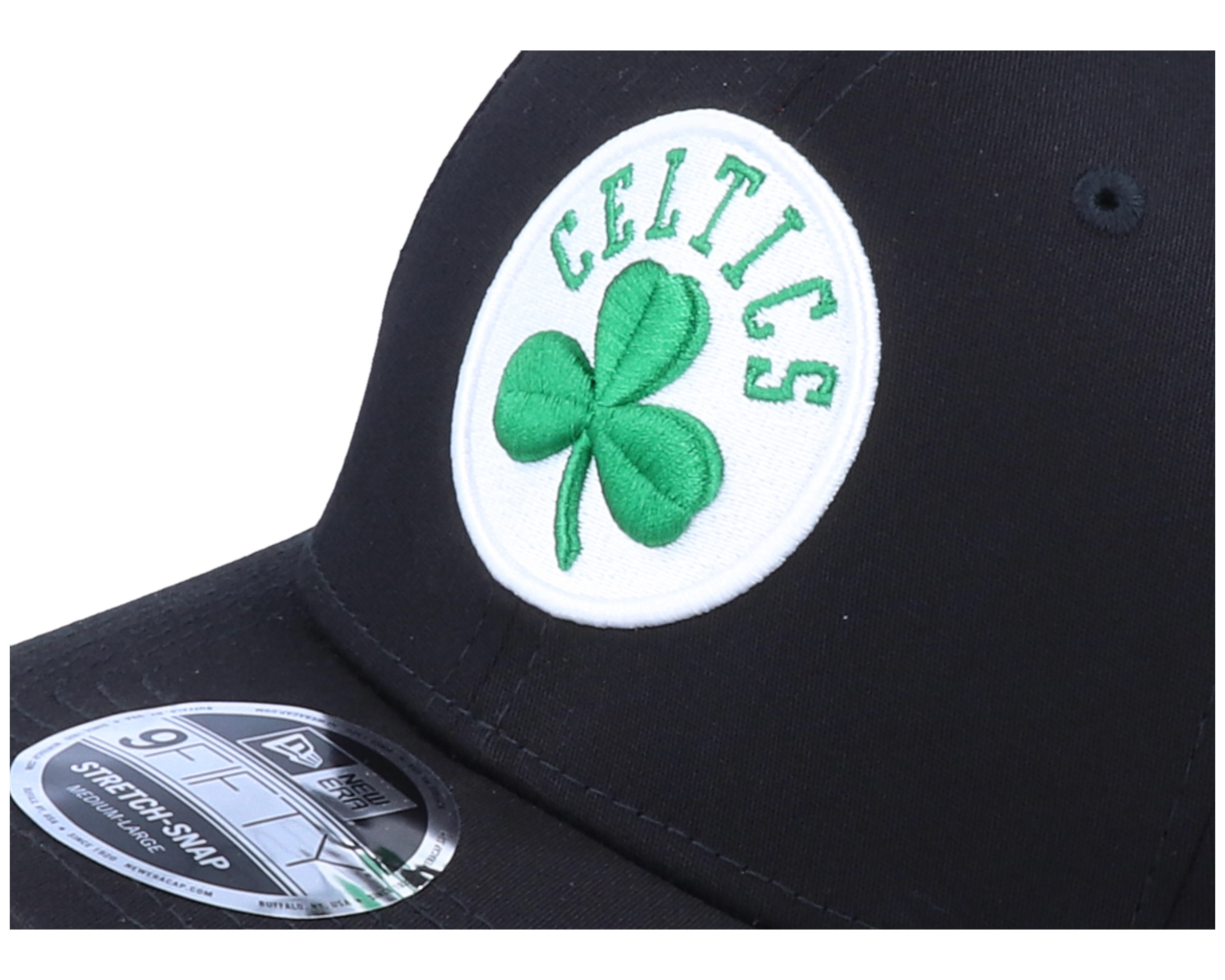 Boston Celtics 9Fifty Team Stretch Snap Black/White Adjustable - New ...