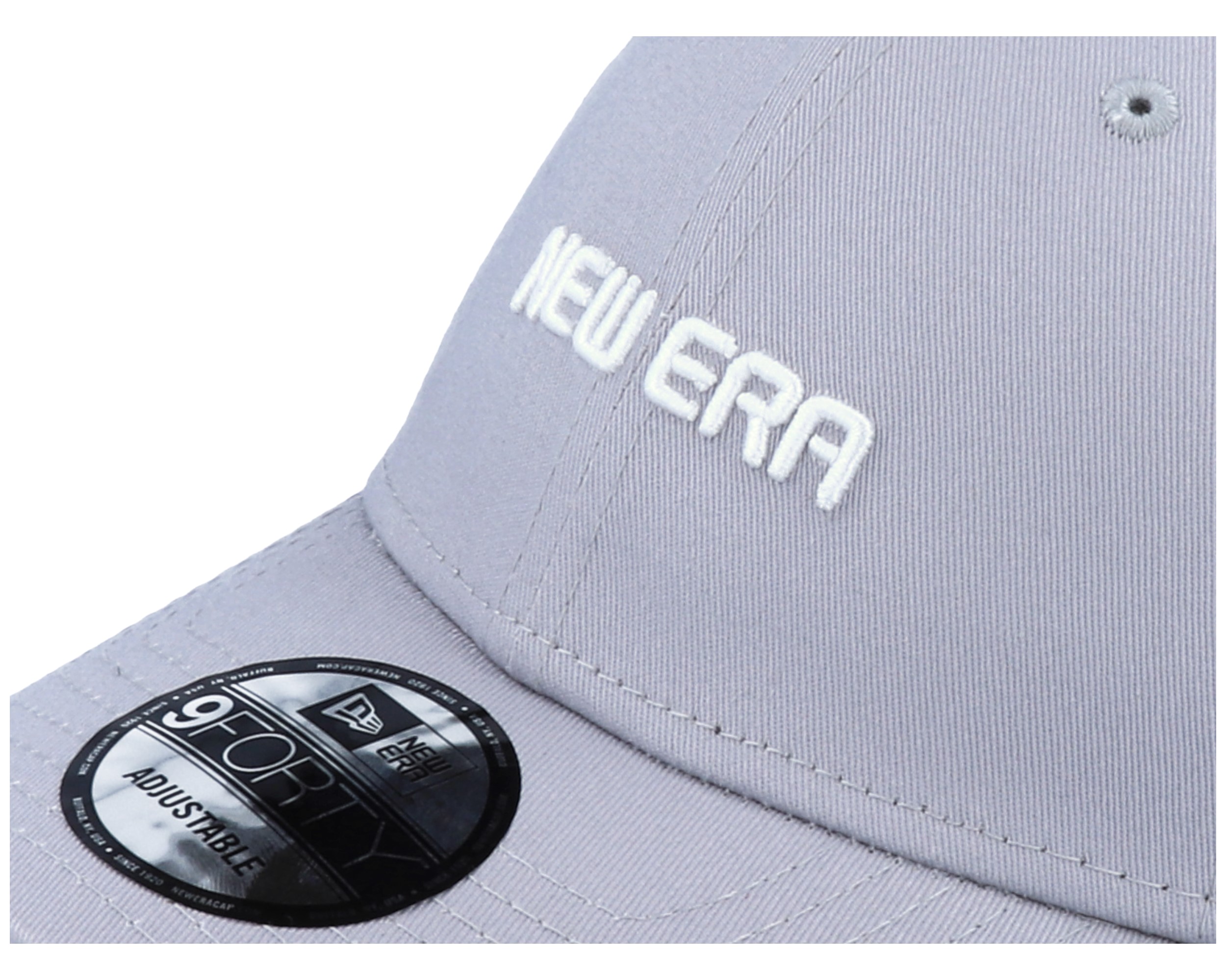 Essential 9Forty Grey/White Adjustable - New Era caps - Hatstoreworld.com