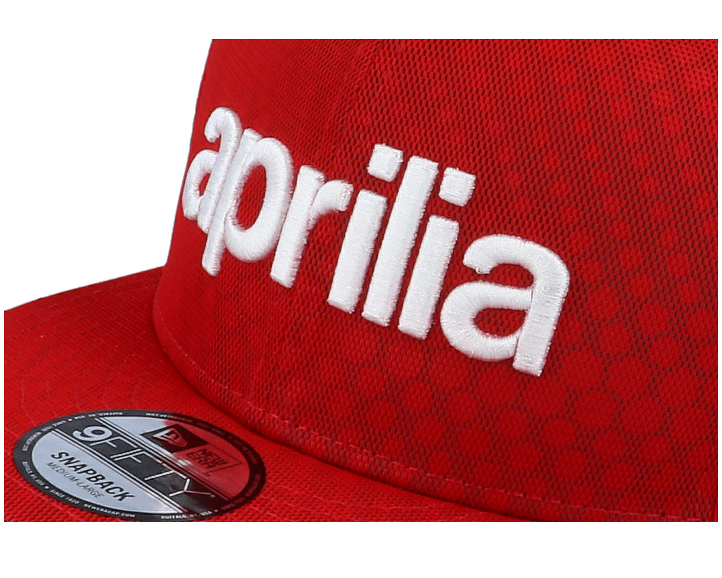 Aprilia SP20 Script 9Fifty Scarlet Red/White Snapback - New Era caps ...