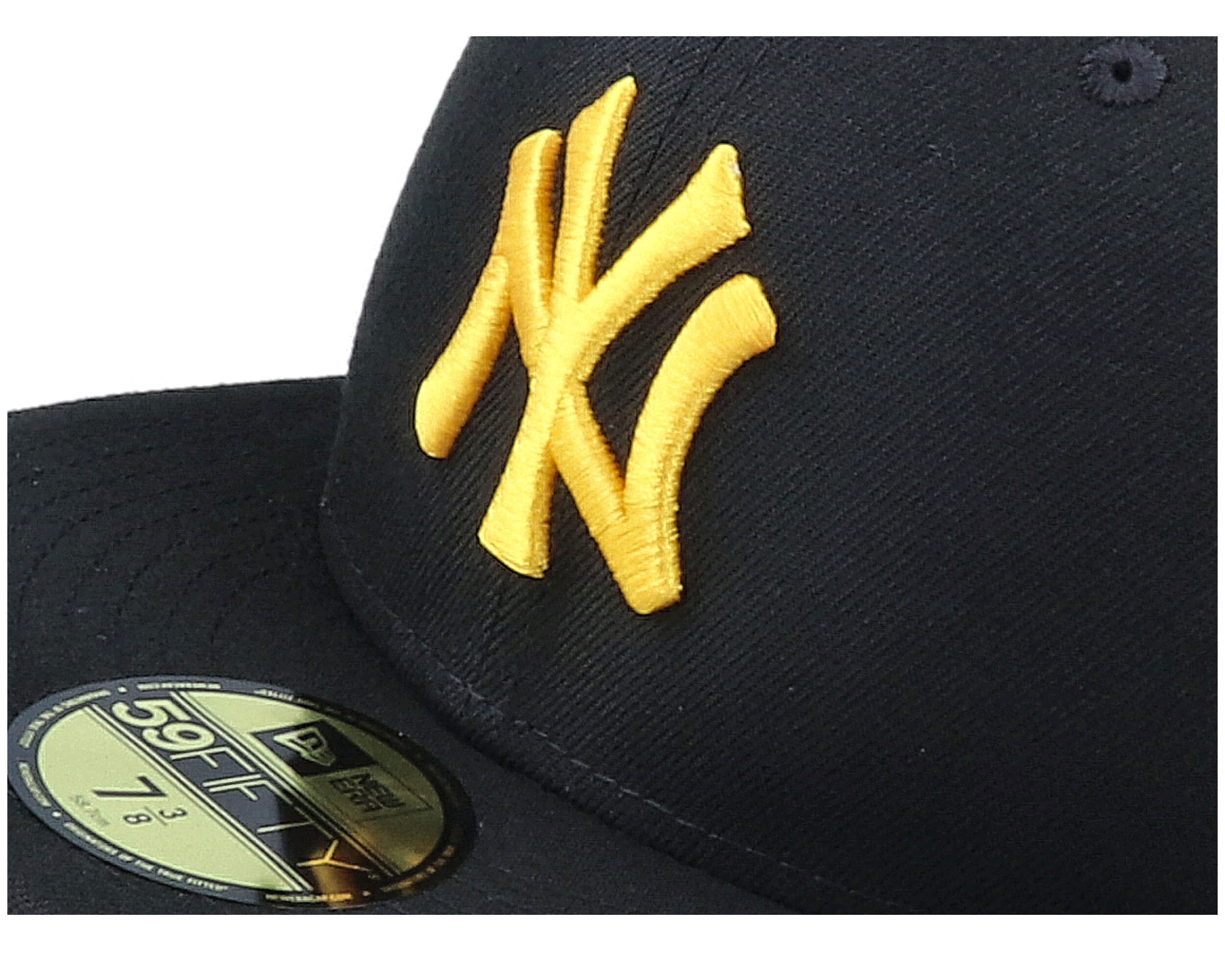 New York Yankees League Essential 59Fifty Black/Yellow Fitted - New Era ...