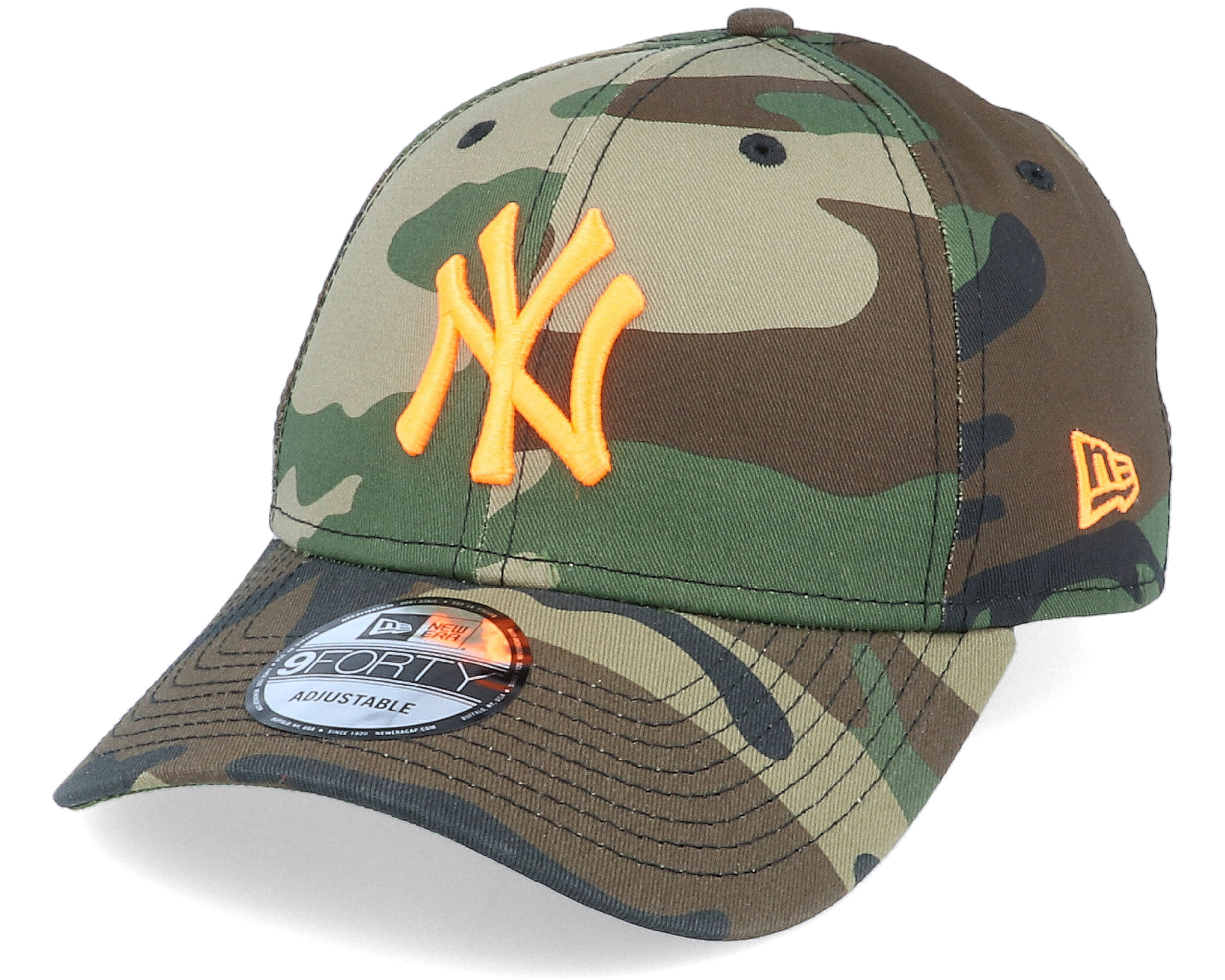 New York Yankees Essential 9Forty Camo/Orange Adjustable - New Era caps ...