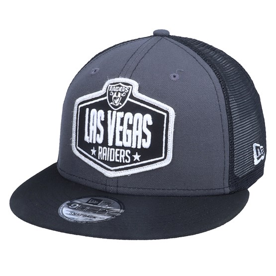 Las Vegas Raiders 9Fifty NFL21 Draft Dark Grey/Black Trucker - New Era ...
