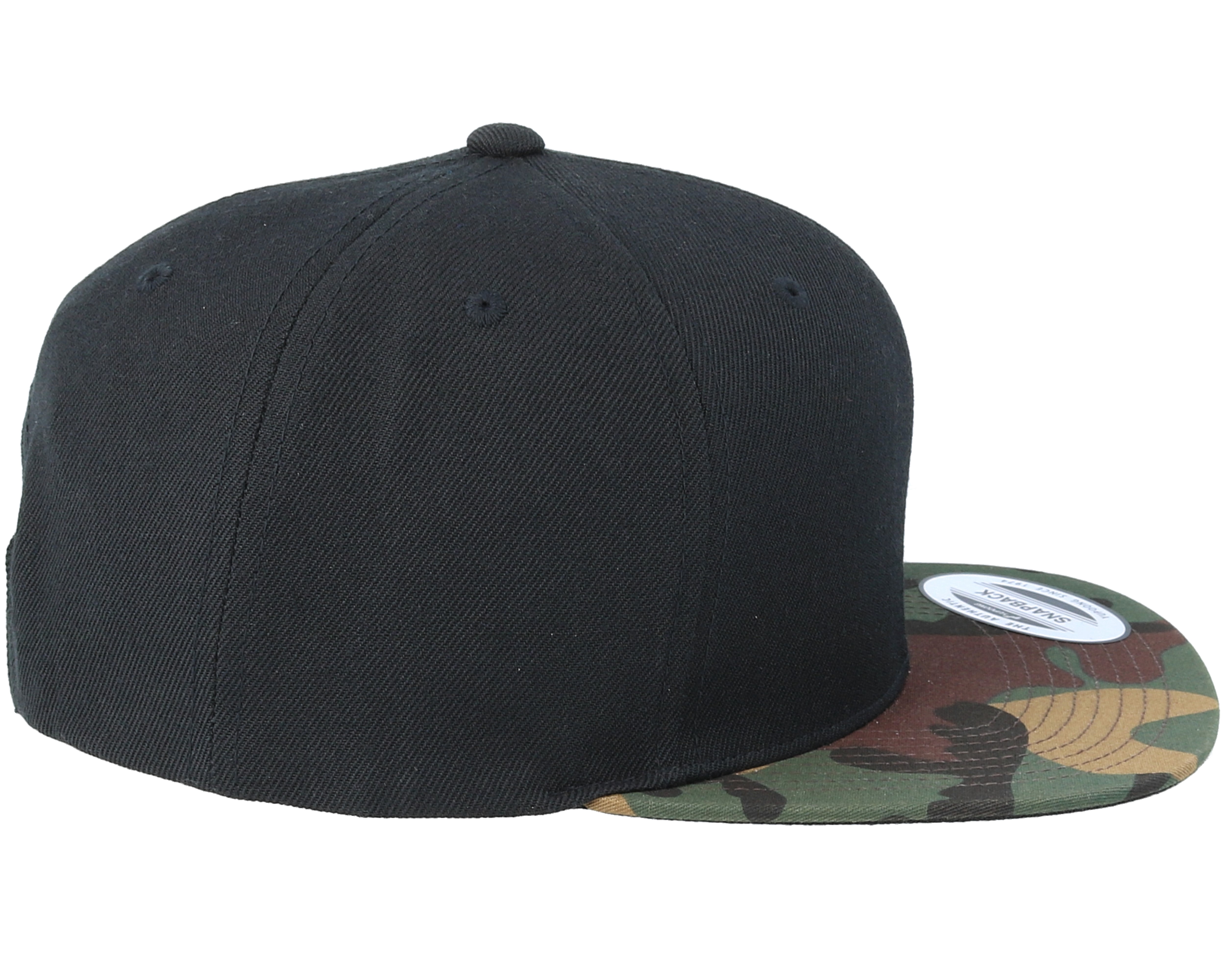 Camo Black Snapback - Yupoong caps - Hatstoreworld.com
