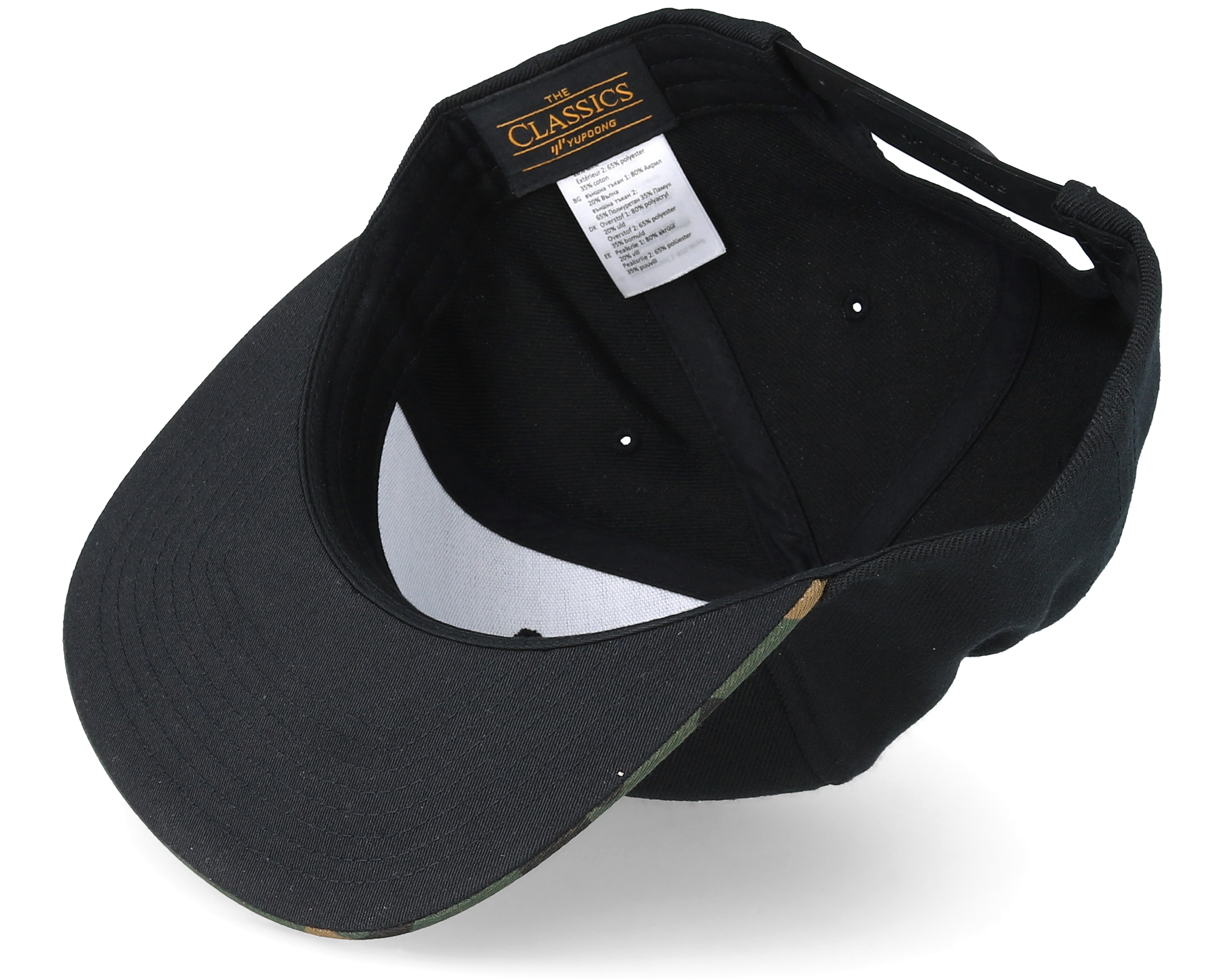 Camo Black Snapback - Yupoong caps - Hatstoreworld.com