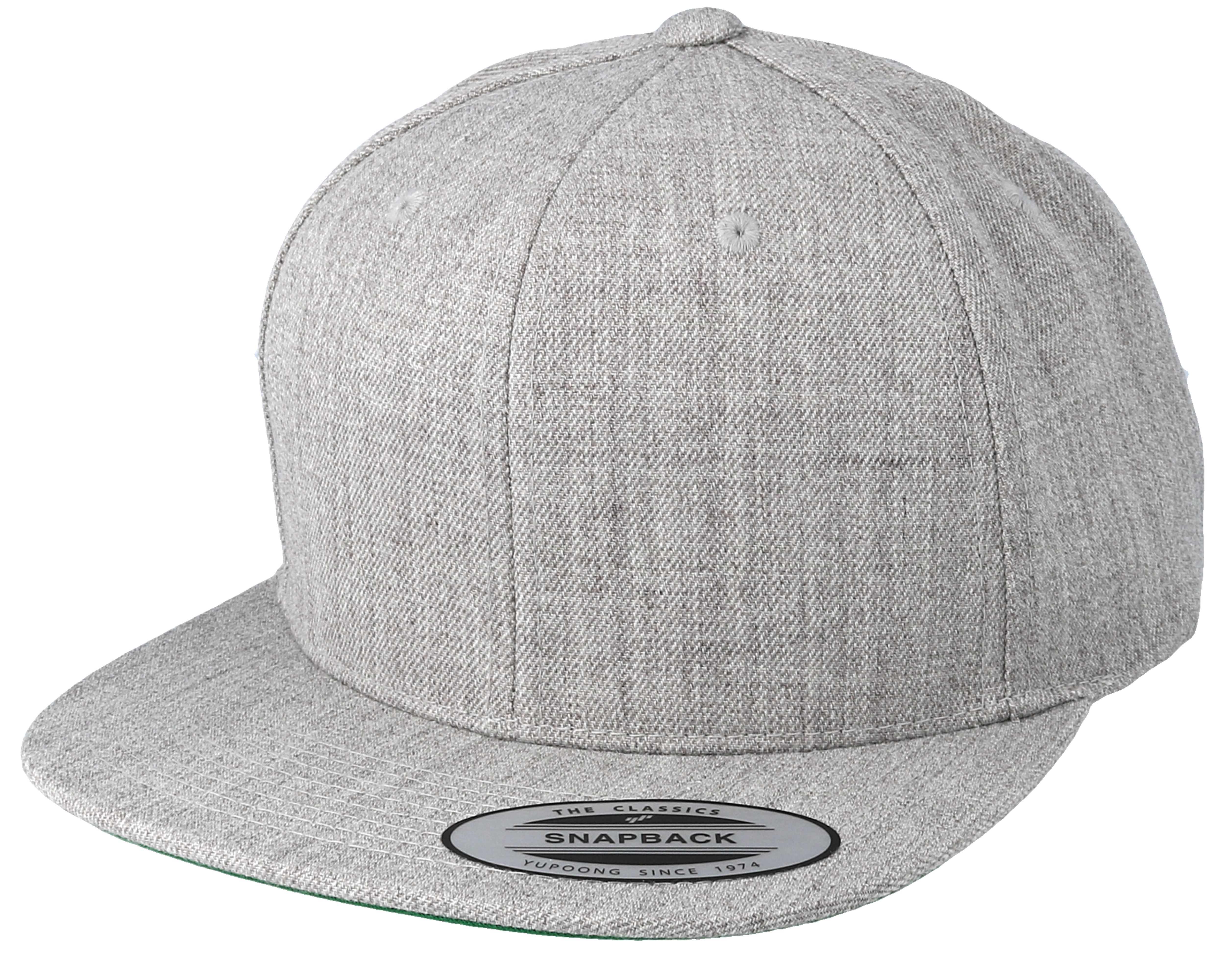 Heather Grey Snapback - Yupoong caps - Hatstoreworld.com