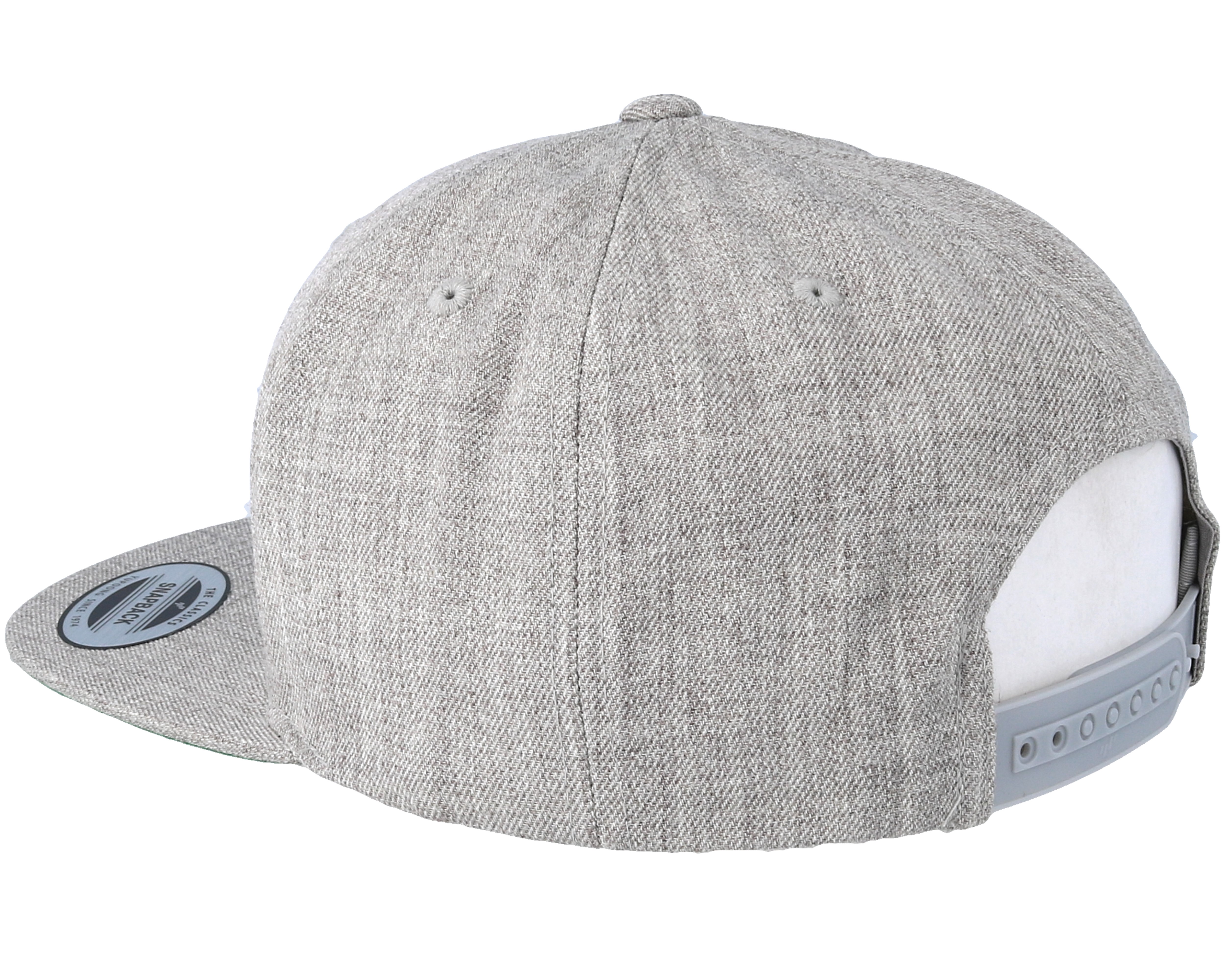 Heather Grey Snapback - Yupoong caps - Hatstoreworld.com