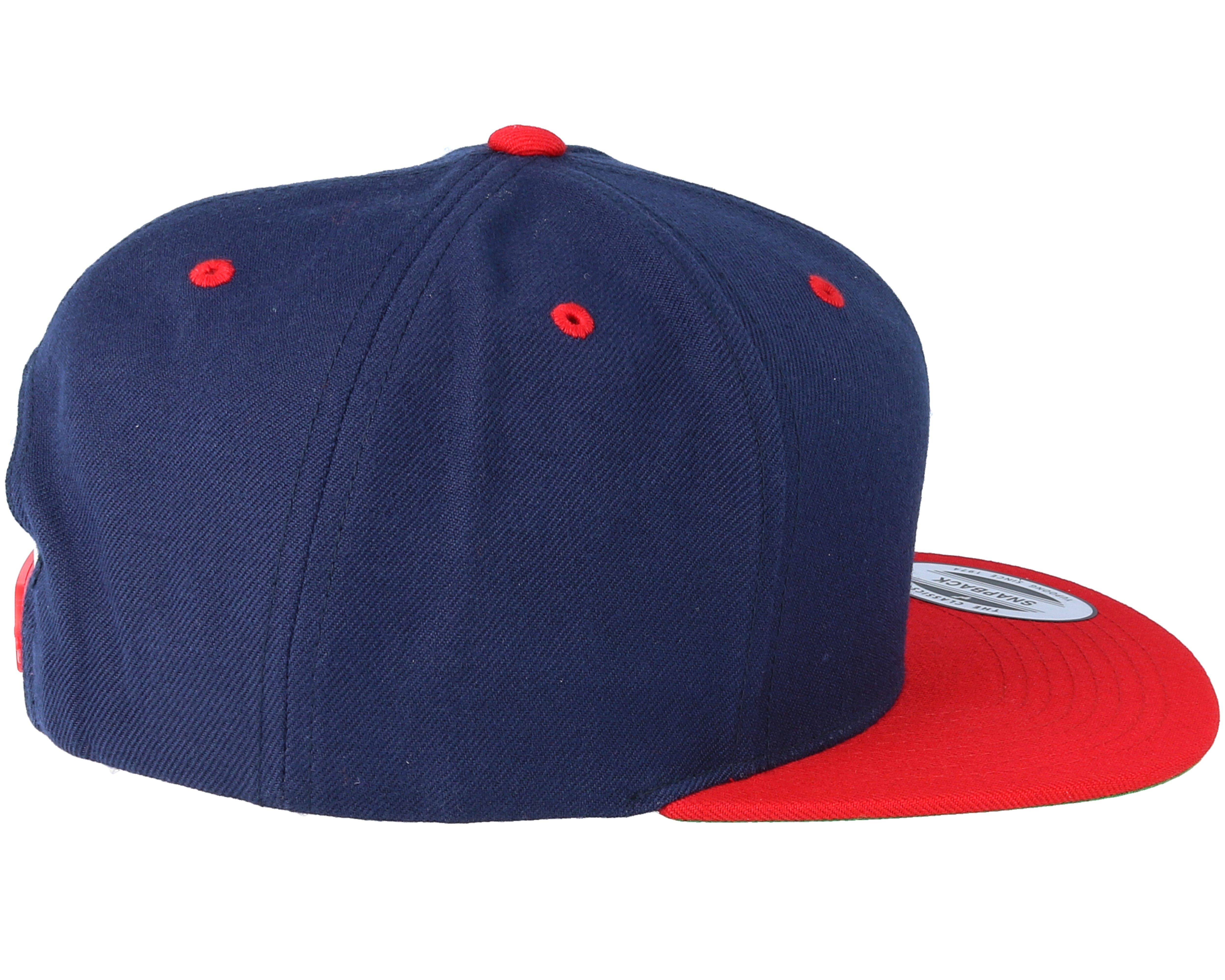 Navy/Red Snapback - Yupoong caps - Hatstoreworld.com