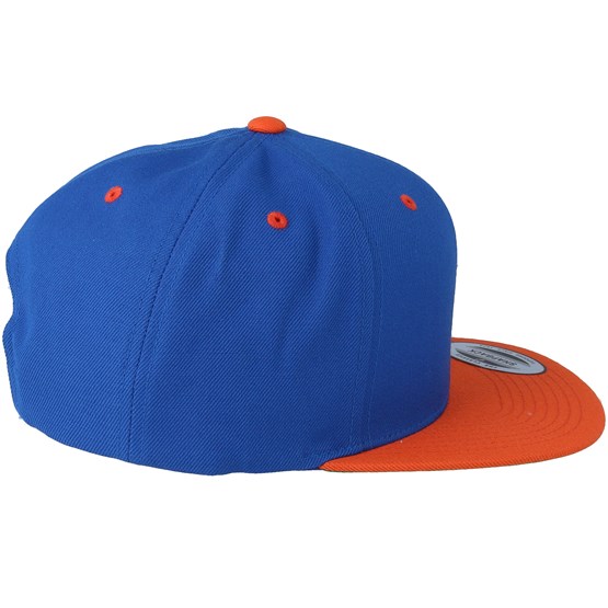 Royal/Orange Snapback - Yupoong caps - Hatstoreworld.com