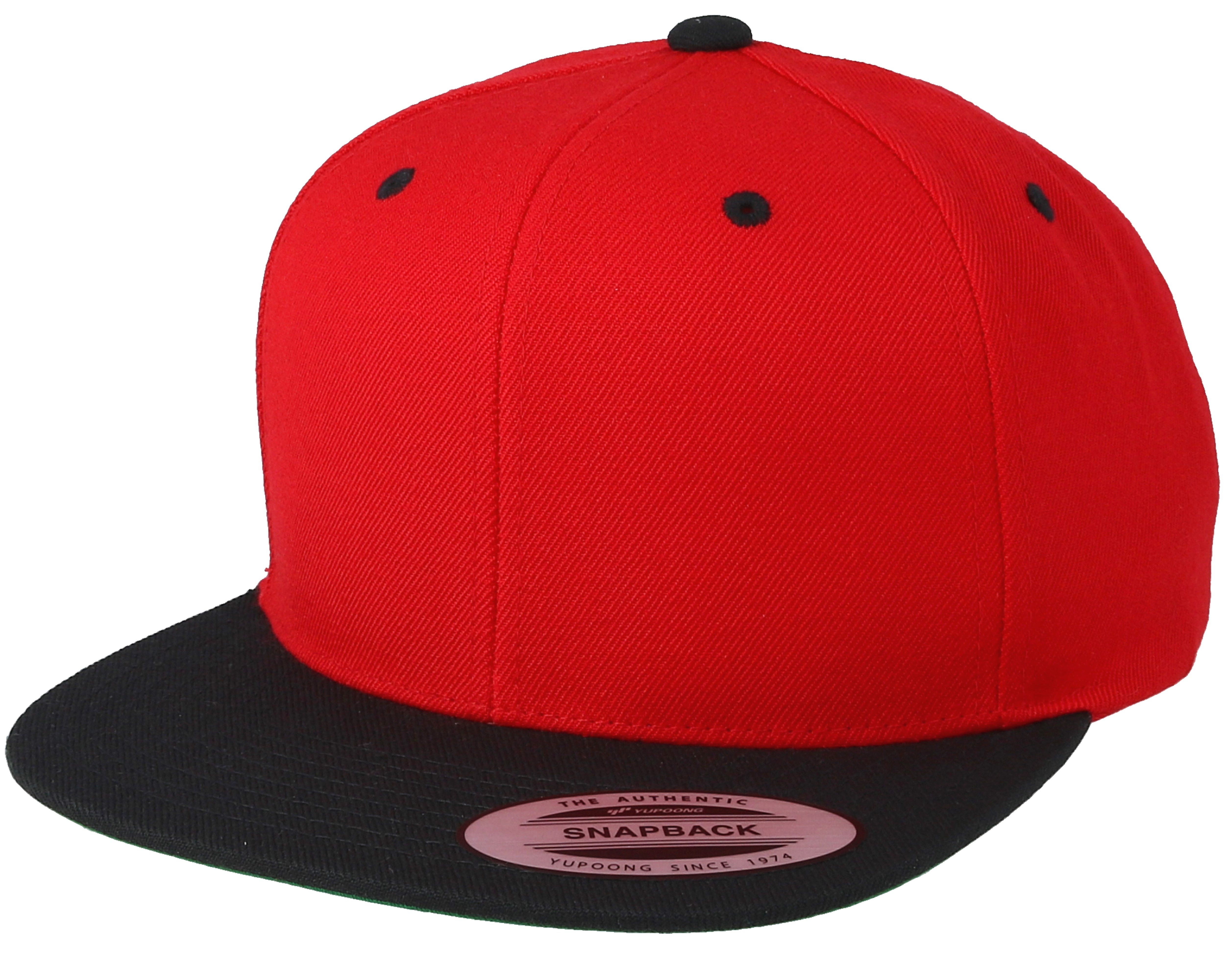 Red/Black Snapback - Yupoong caps - Hatstoreworld.com