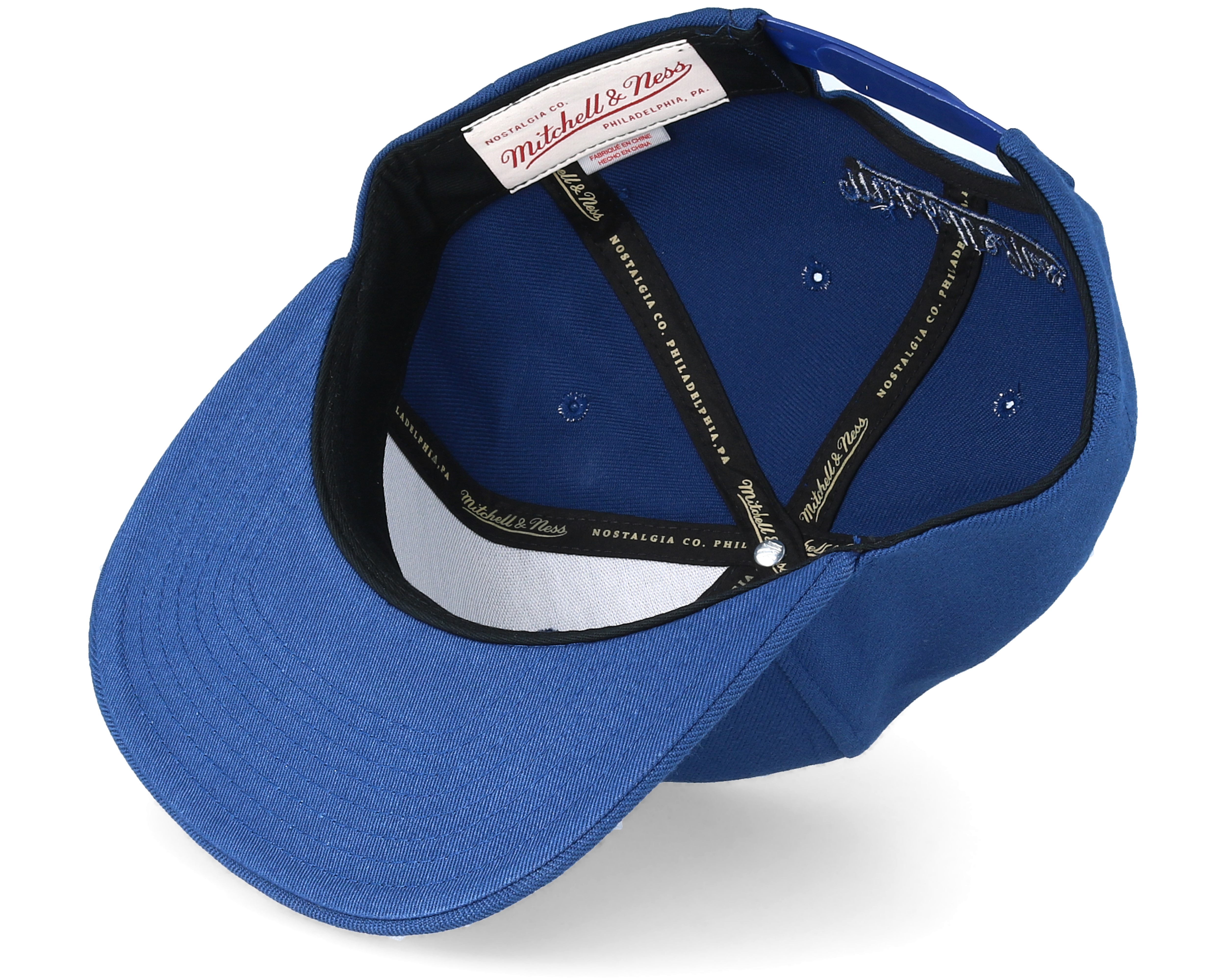 Blank Blue Snapback - Mitchell & Ness caps - Hatstoreworld.com