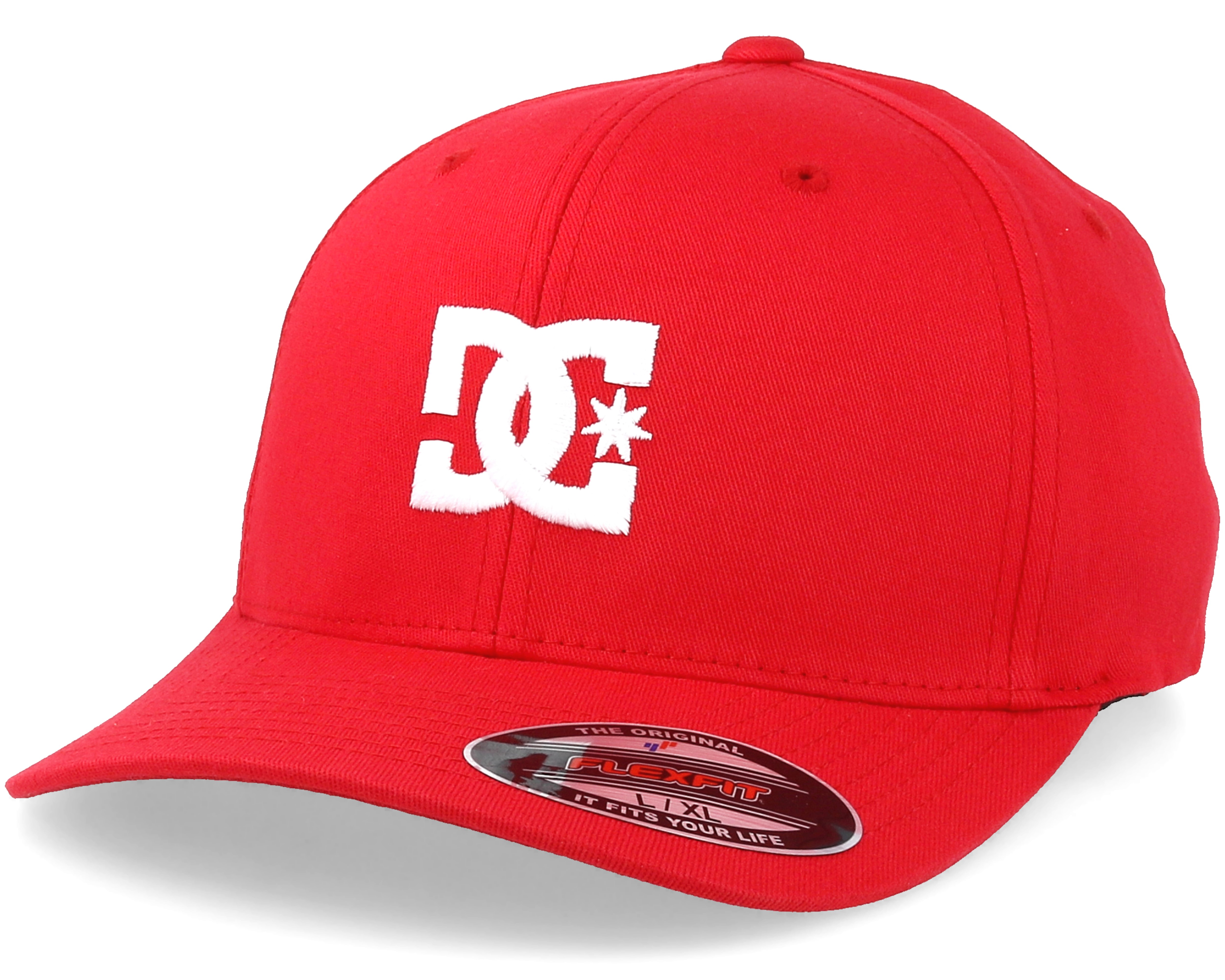 Cap Star 2 Red/White Flexfit - DC caps - Hatstoreworld.com