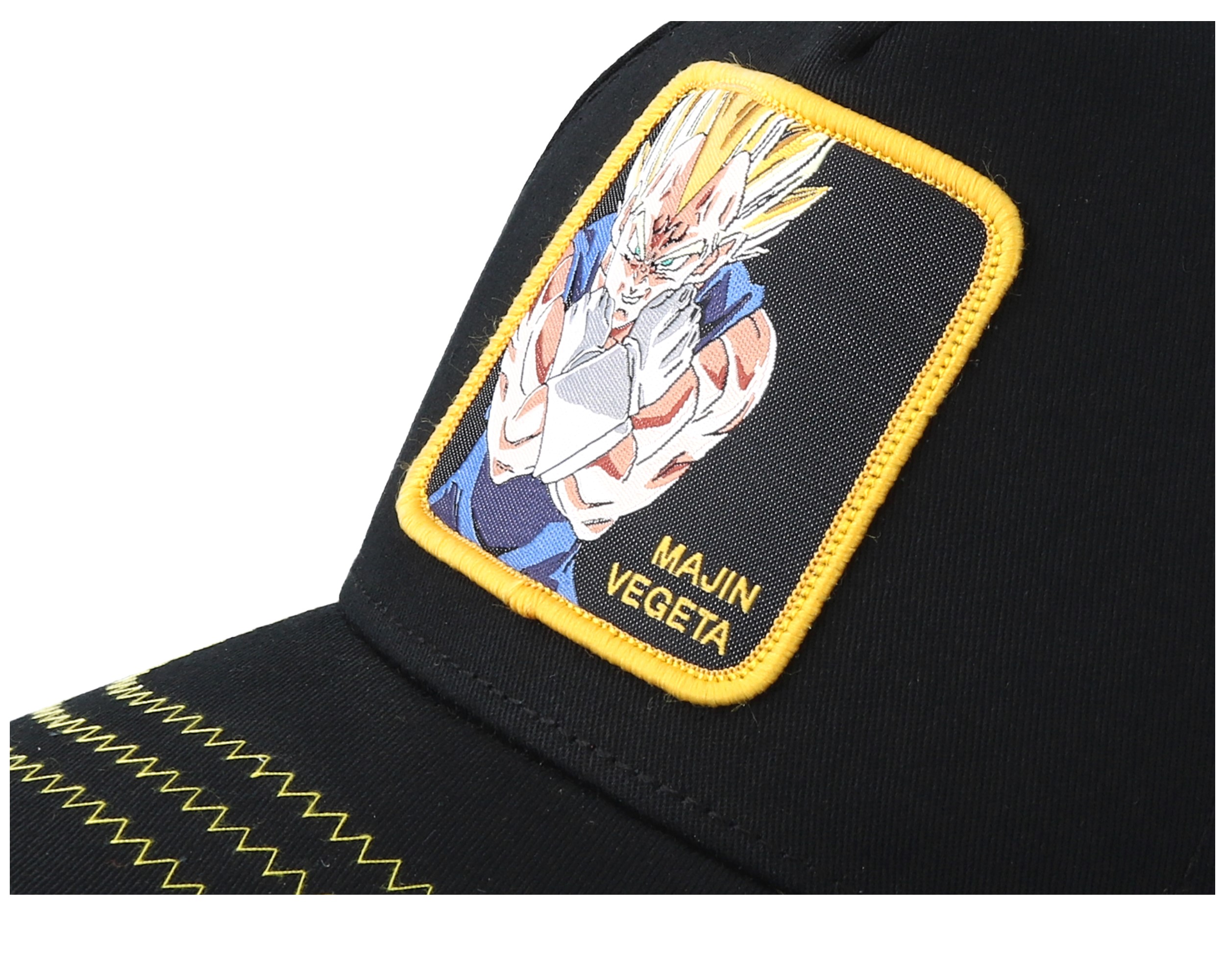 Dragon Ball Majin Vegeta Black/Black/Yellow Adjustable - Capslab caps ...