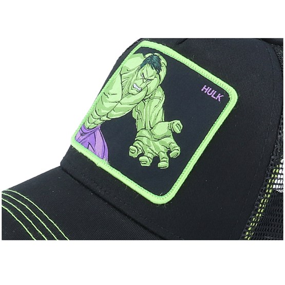 Marvel The Hulk Black Trucker - Capslab caps - Hatstoreworld.com