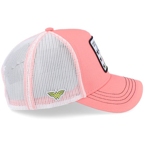 DC Comics Wonder Woman Pink/White Trucker - Capslab caps ...