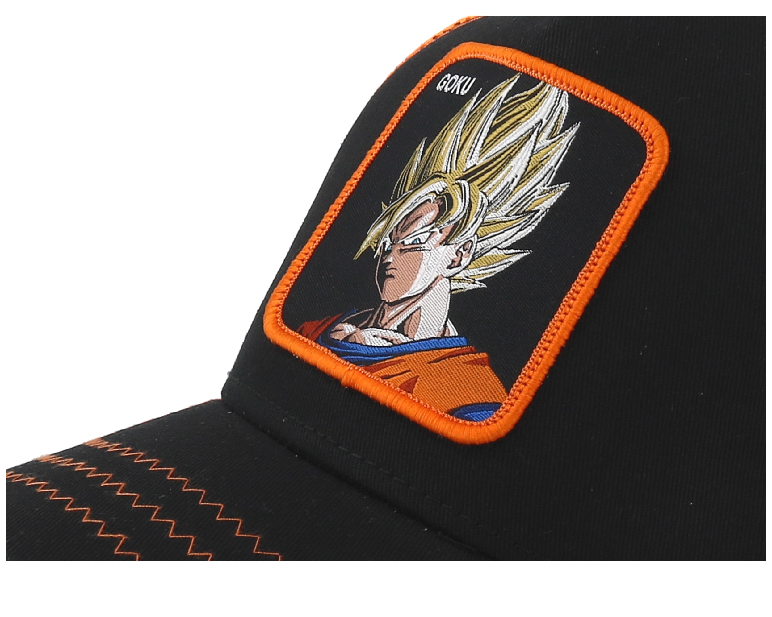 Dragon Ball Son Goku Black/Orange Trucker - Capslab caps ...