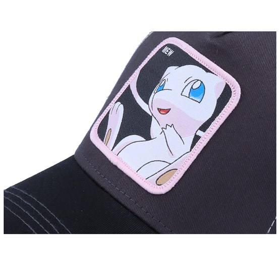 Pokemon Mew Charcoal/Black/Grey Trucker - Capslab caps - Hatstoreworld.com