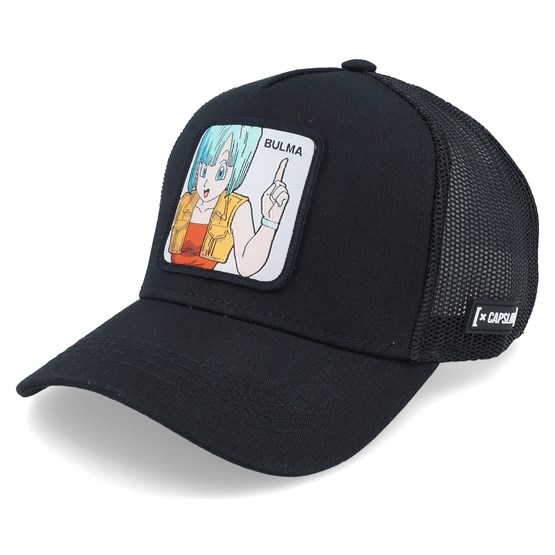 Dbz Bulma Black Trucker - Capslab caps - Hatstoreworld.com