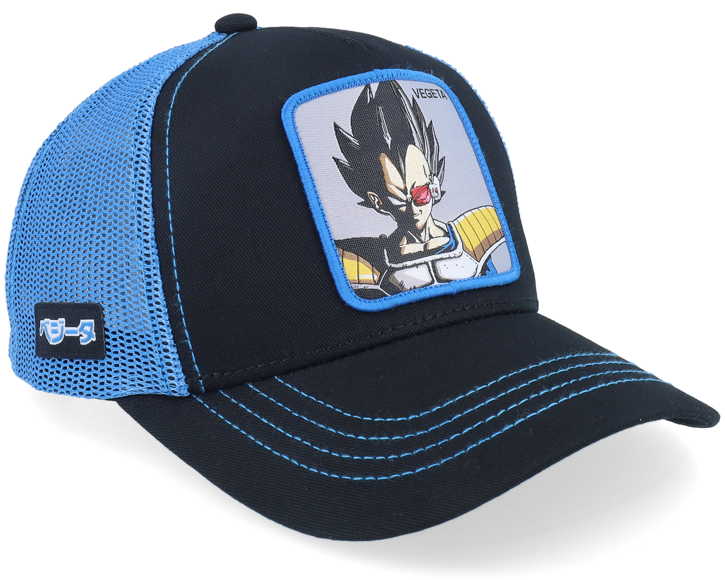 Kids Dragon Ball Z Vegeta Black/Blue Trucker - Capslab caps ...