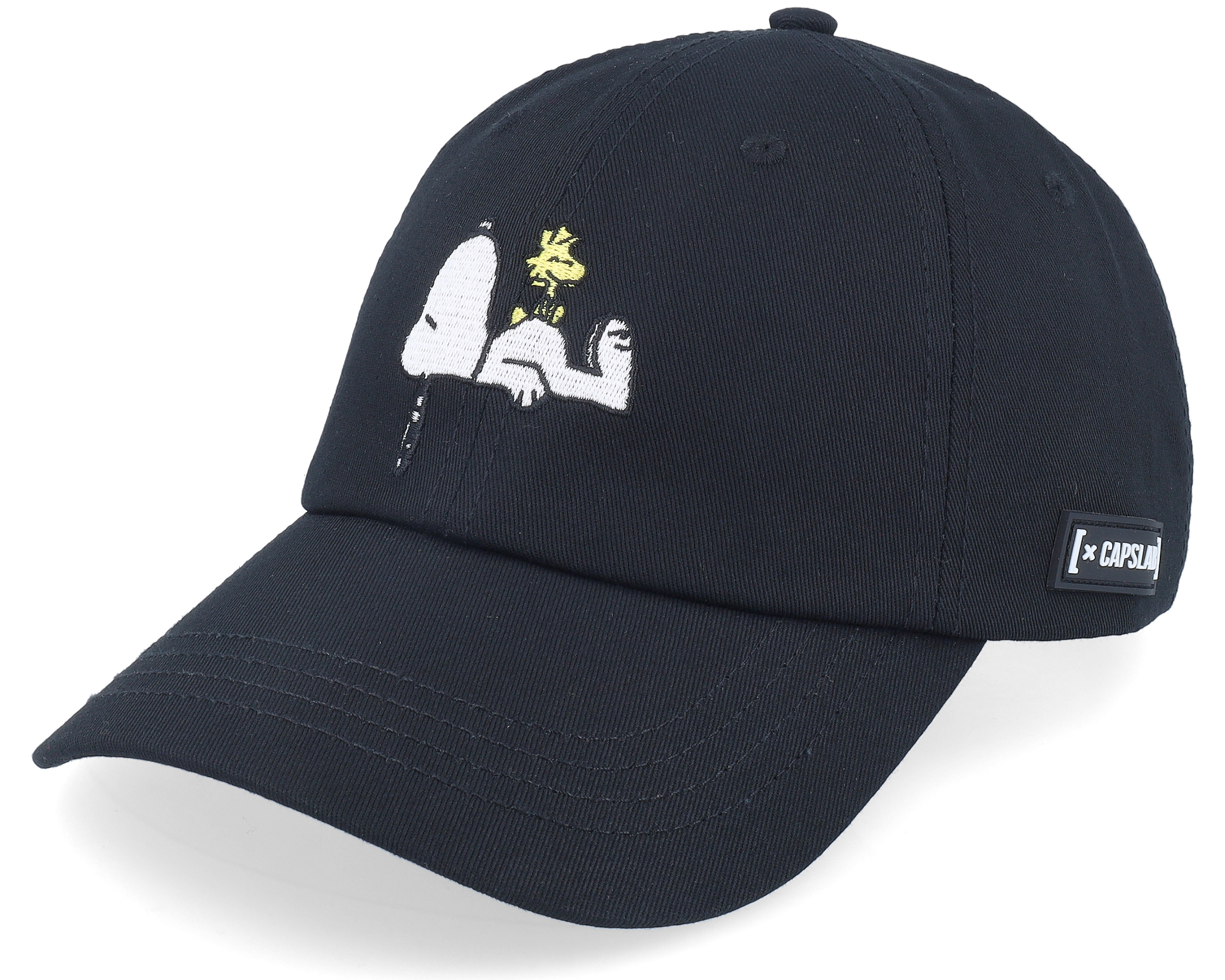 Snoopy & Woodstock Black Dad Cap - Capslab caps - Hatstoreworld.com