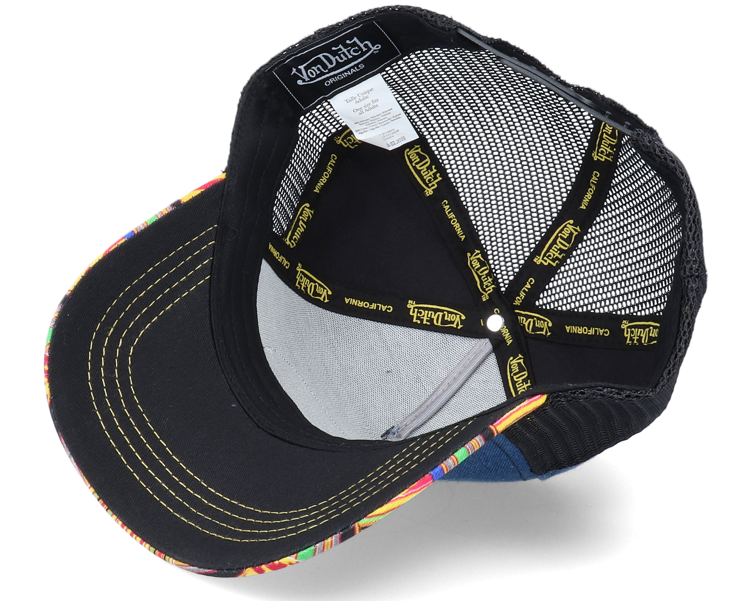 Atru Wax Denim/Multi Color Trucker - Von Dutch caps - Hatstoreworld.com