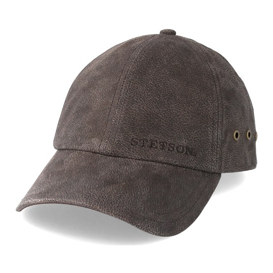 Baseball Cap Pigskin Braun Adjustable - Stetson caps - Hatstoreworld.com