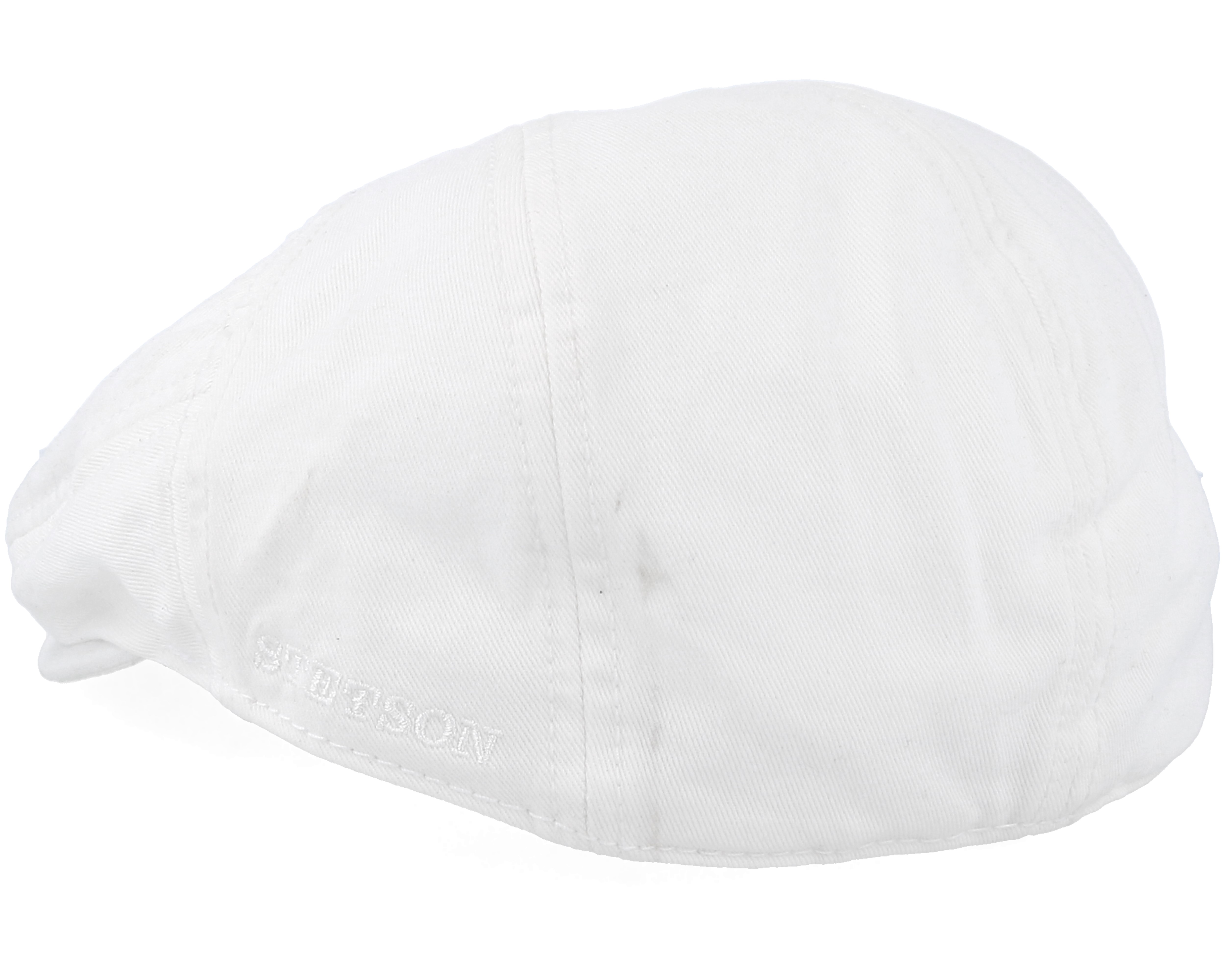 Ivy Cotton White Flat Cap - Stetson caps - Hatstoreworld.com