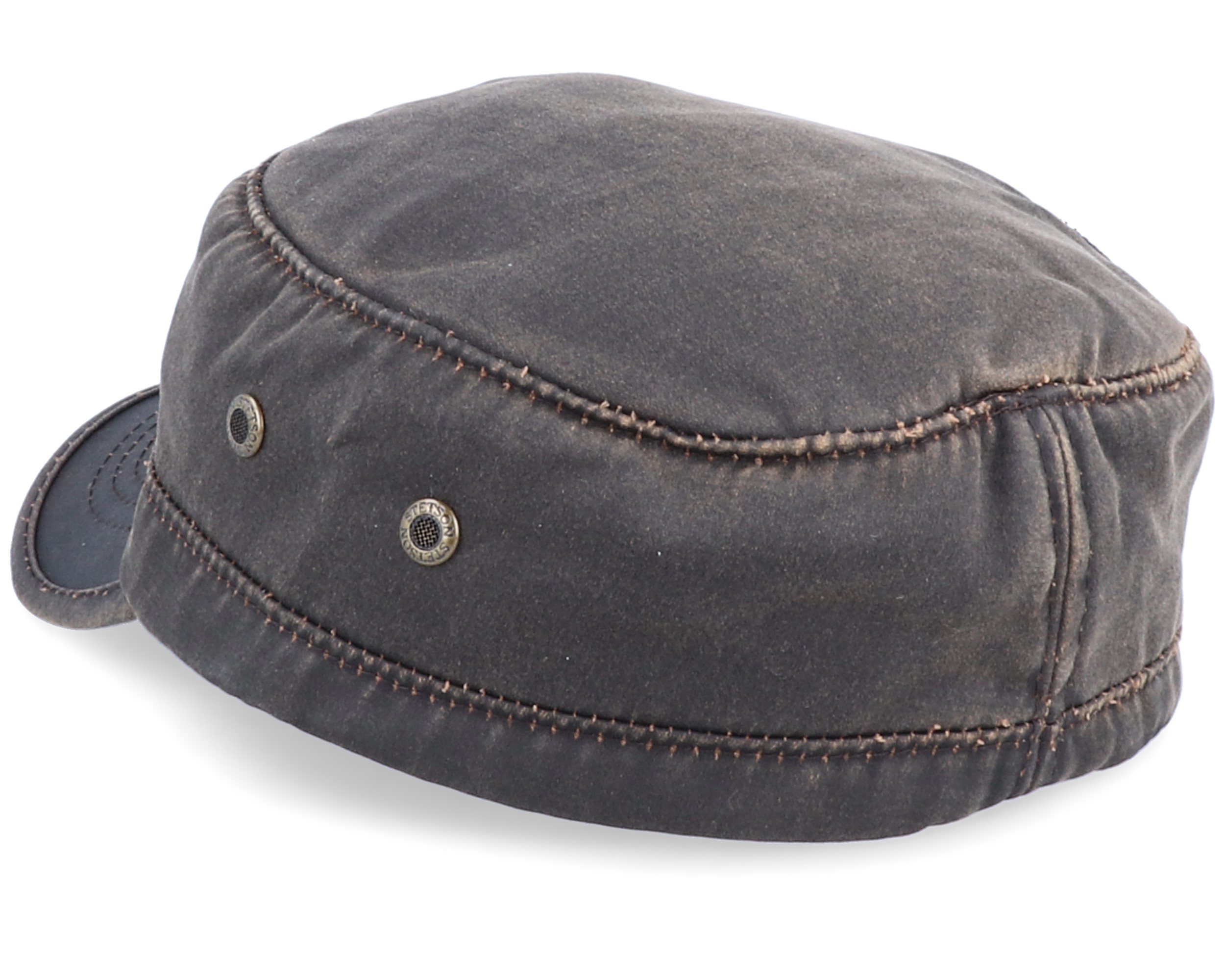 CO/PE Lined Brown Army - Stetson caps - Hatstoreworld.com