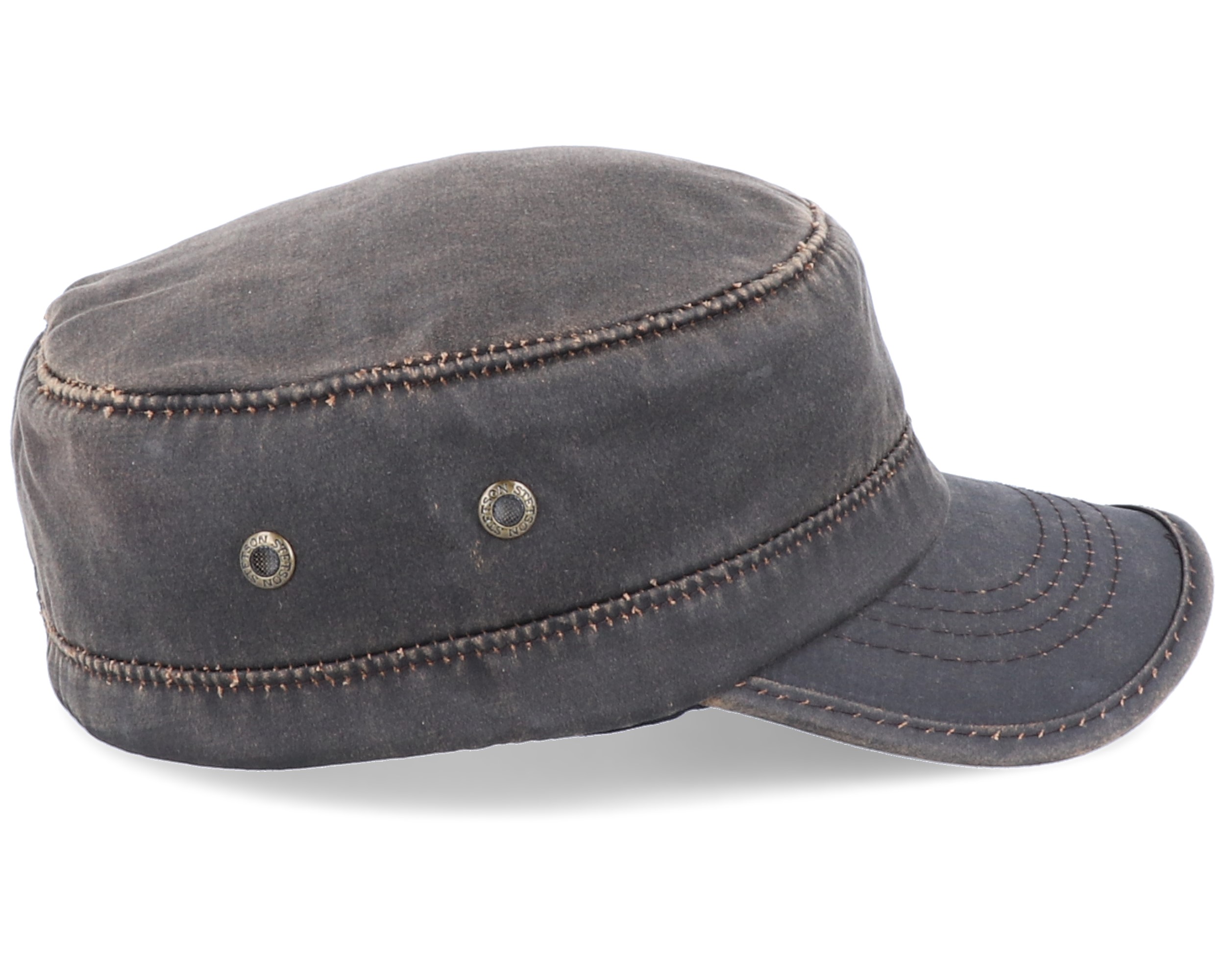 CO/PE Lined Brown Army - Stetson caps - Hatstoreworld.com