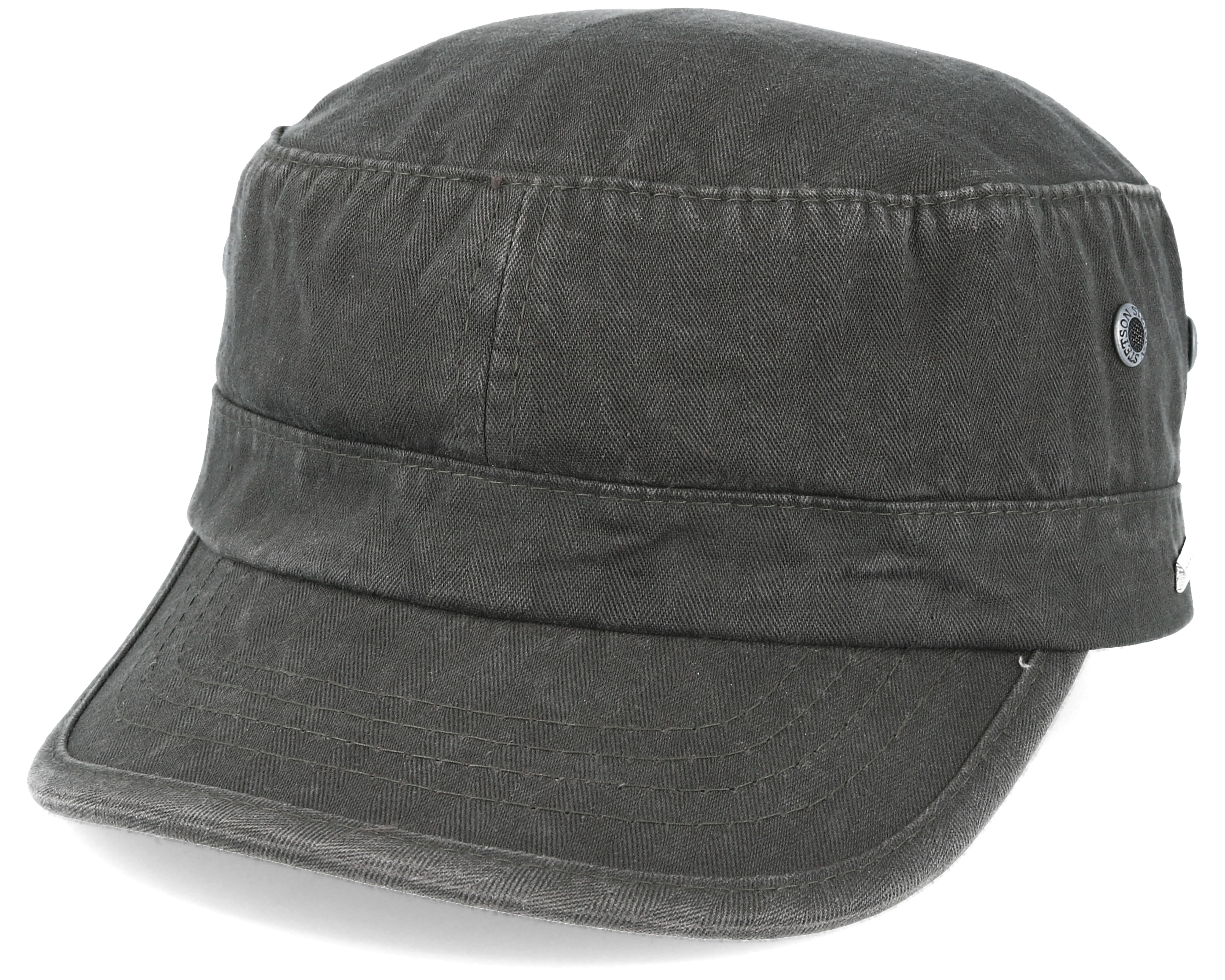 Army Cotton Black Adjustable - Stetson caps - Hatstoreworld.com