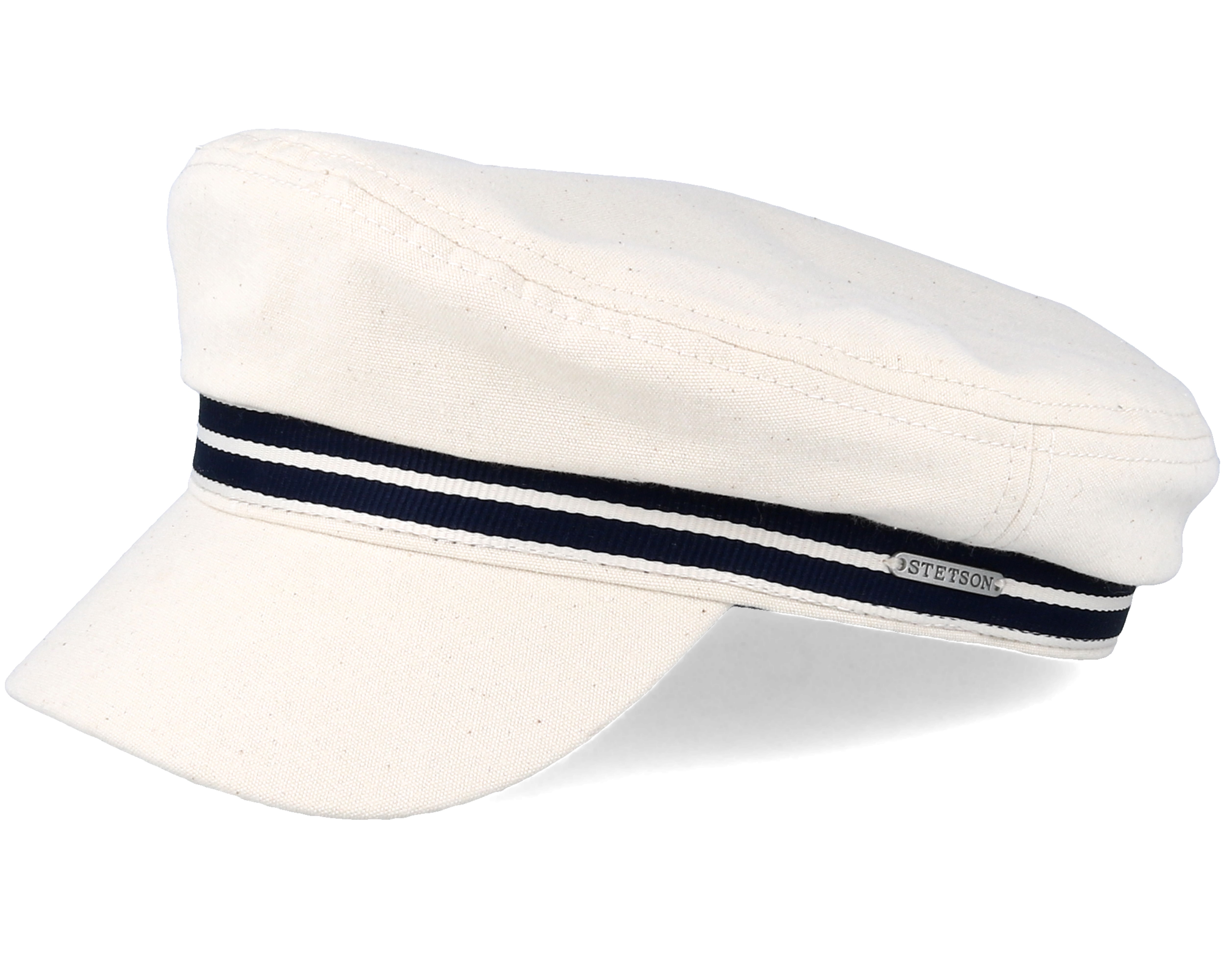 Fisherman Cap Canvas Beige Flat Cap - Stetson caps - Hatstoreworld.com